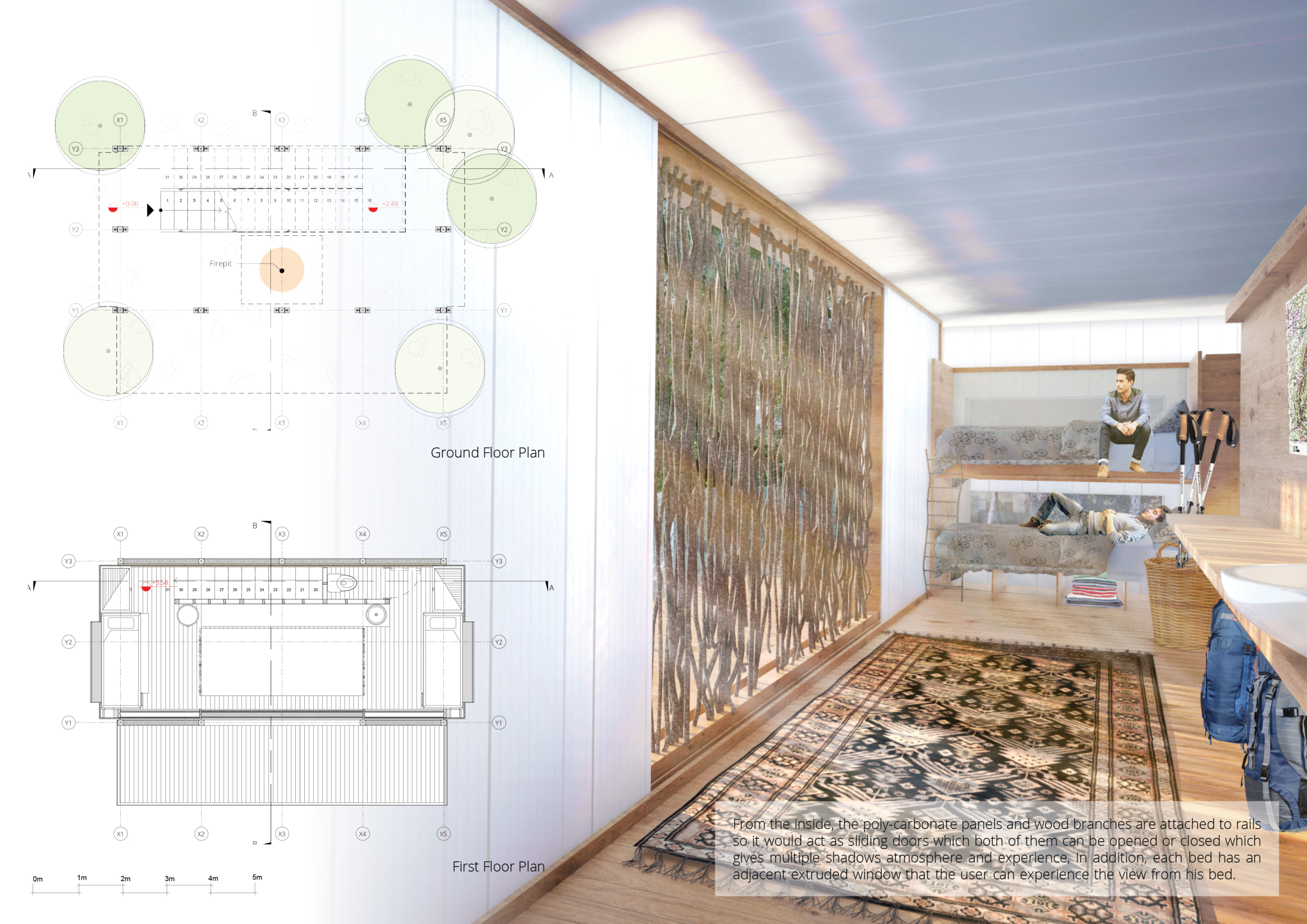 Architecture project // Translucent Polycarbonate and Timber Elevation ...