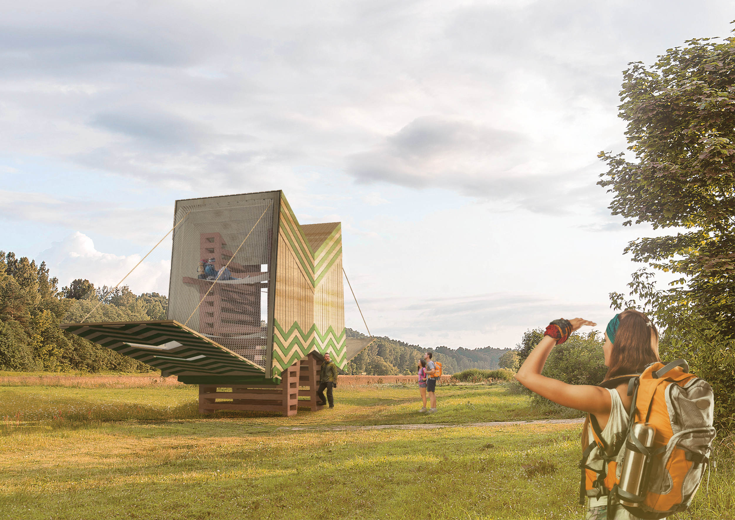Architecture project // Elevated Timber Cabins Featuring Modular Pine ...
