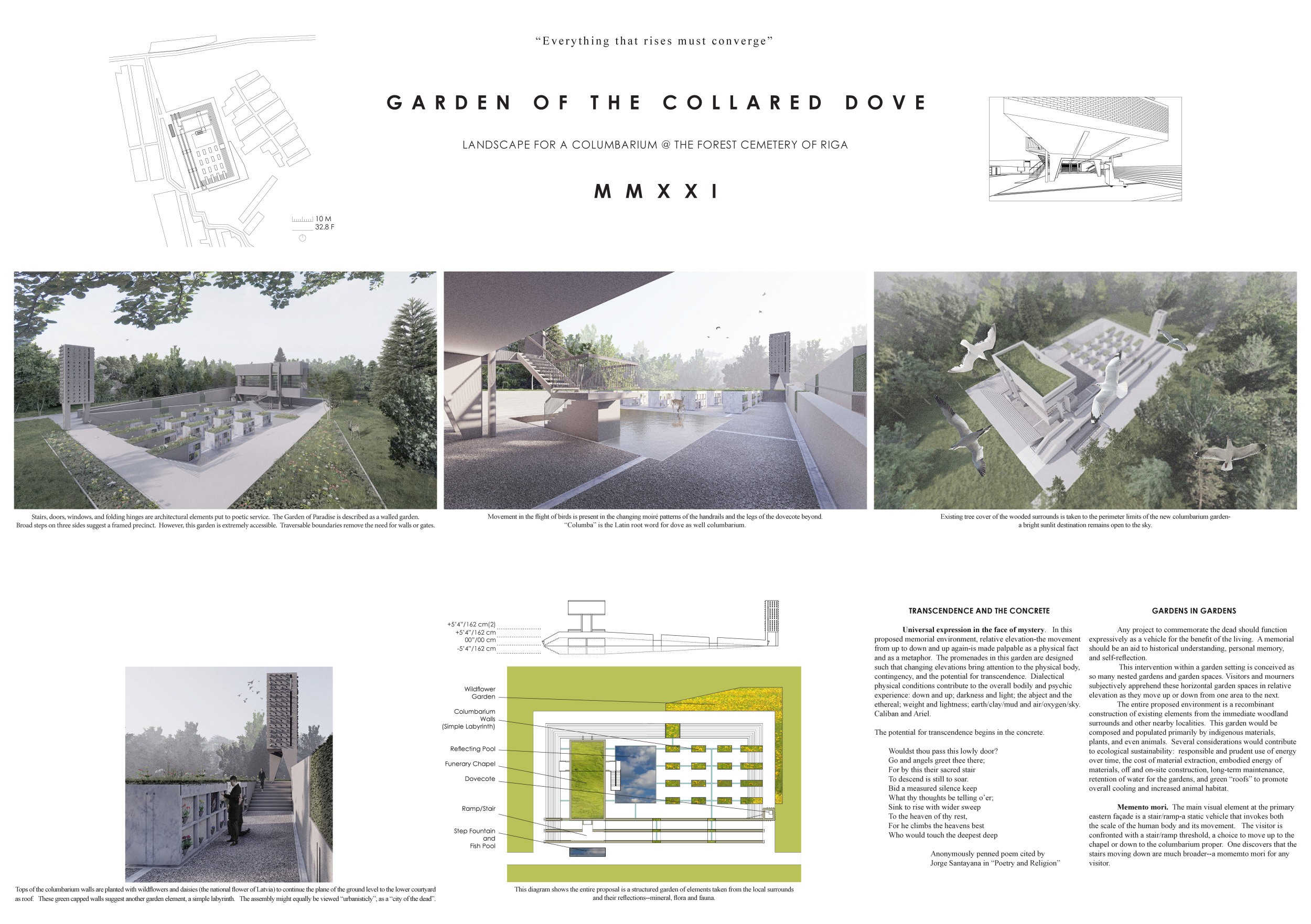 Architecture projects - forest cemetery // Buildner