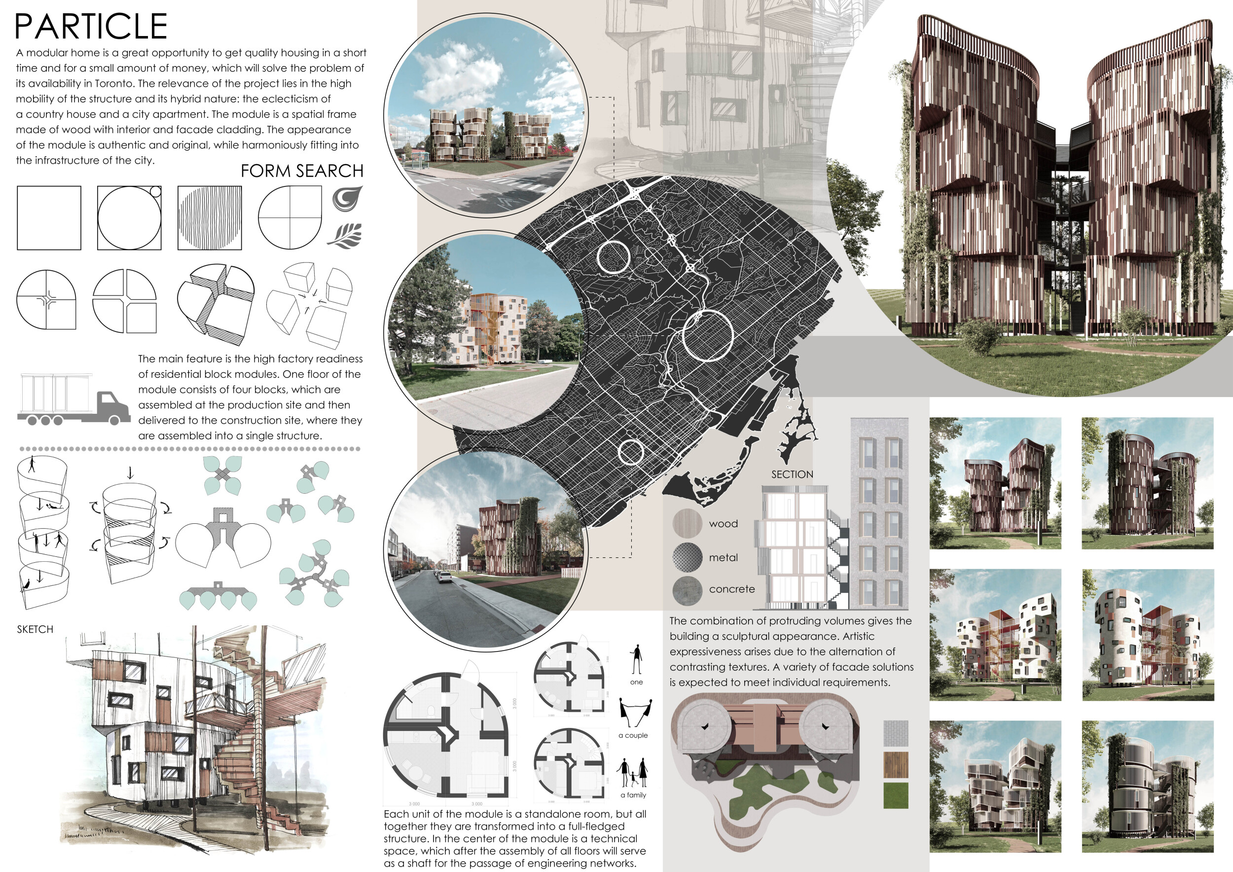 Architecture project // Protruding Volumes and Versatile Spaces in ...