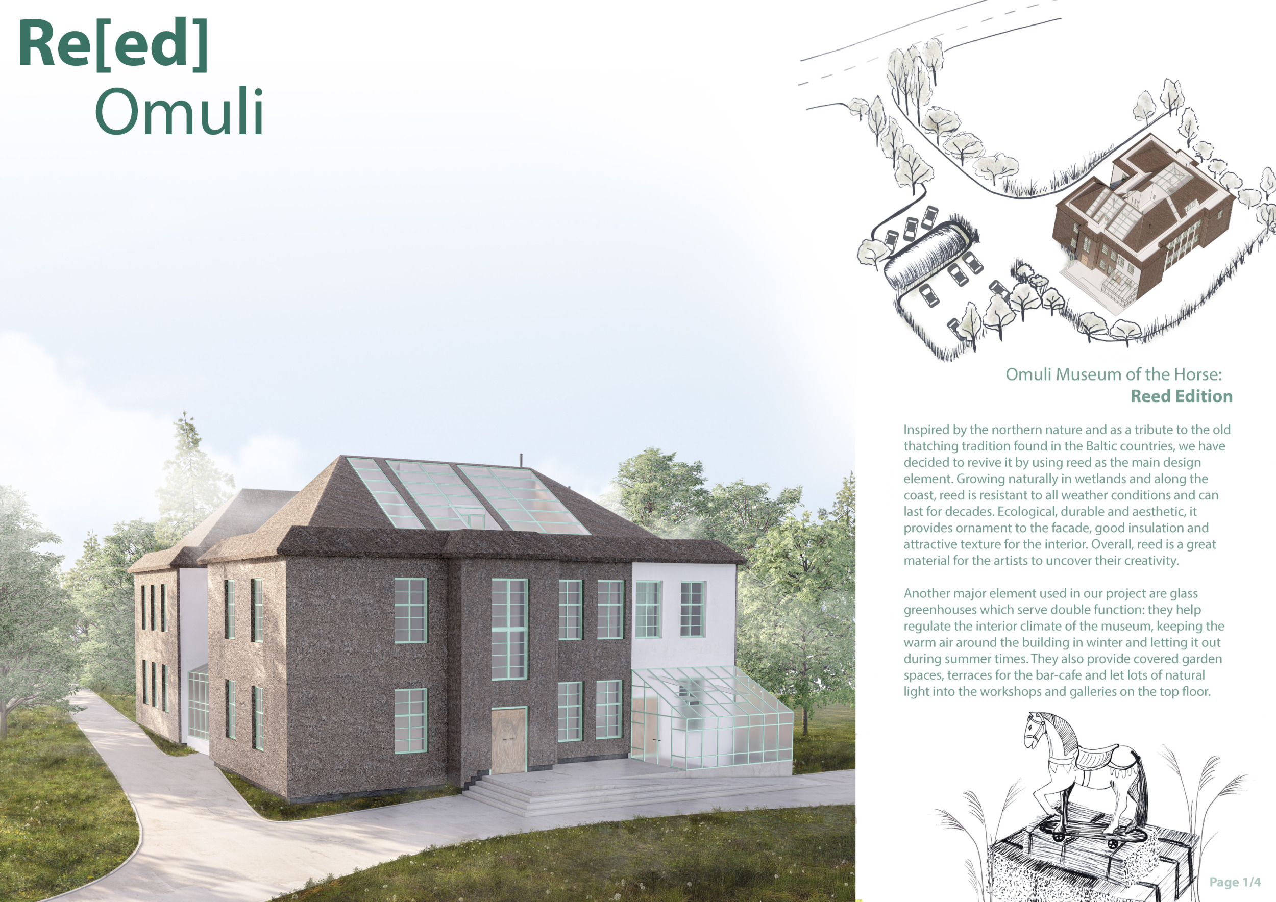 Architecture project // Reed-Covered Structure Embracing Nature for ...