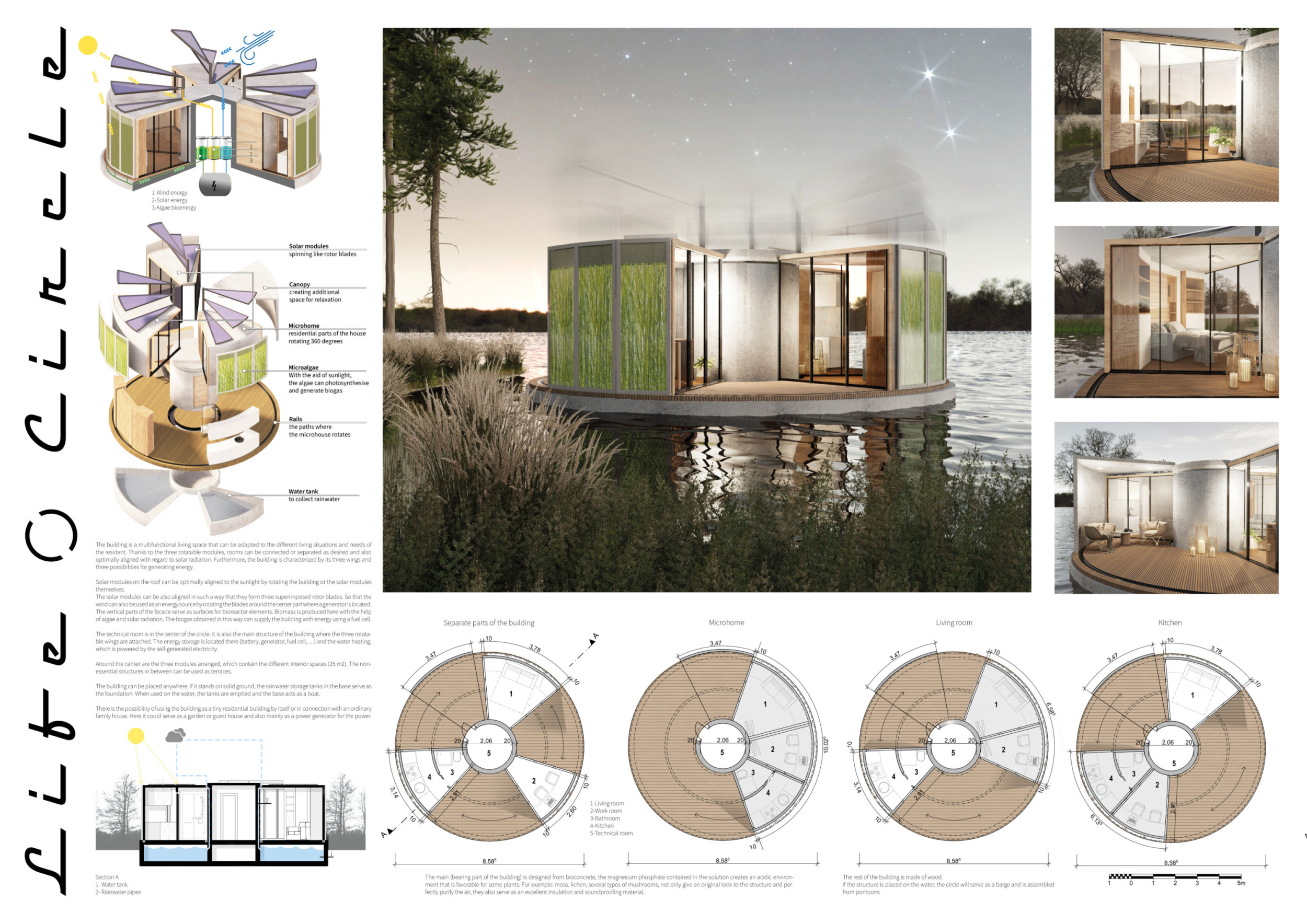 Architecture project // Rotatable Modules and Bioconcrete Structure for ...
