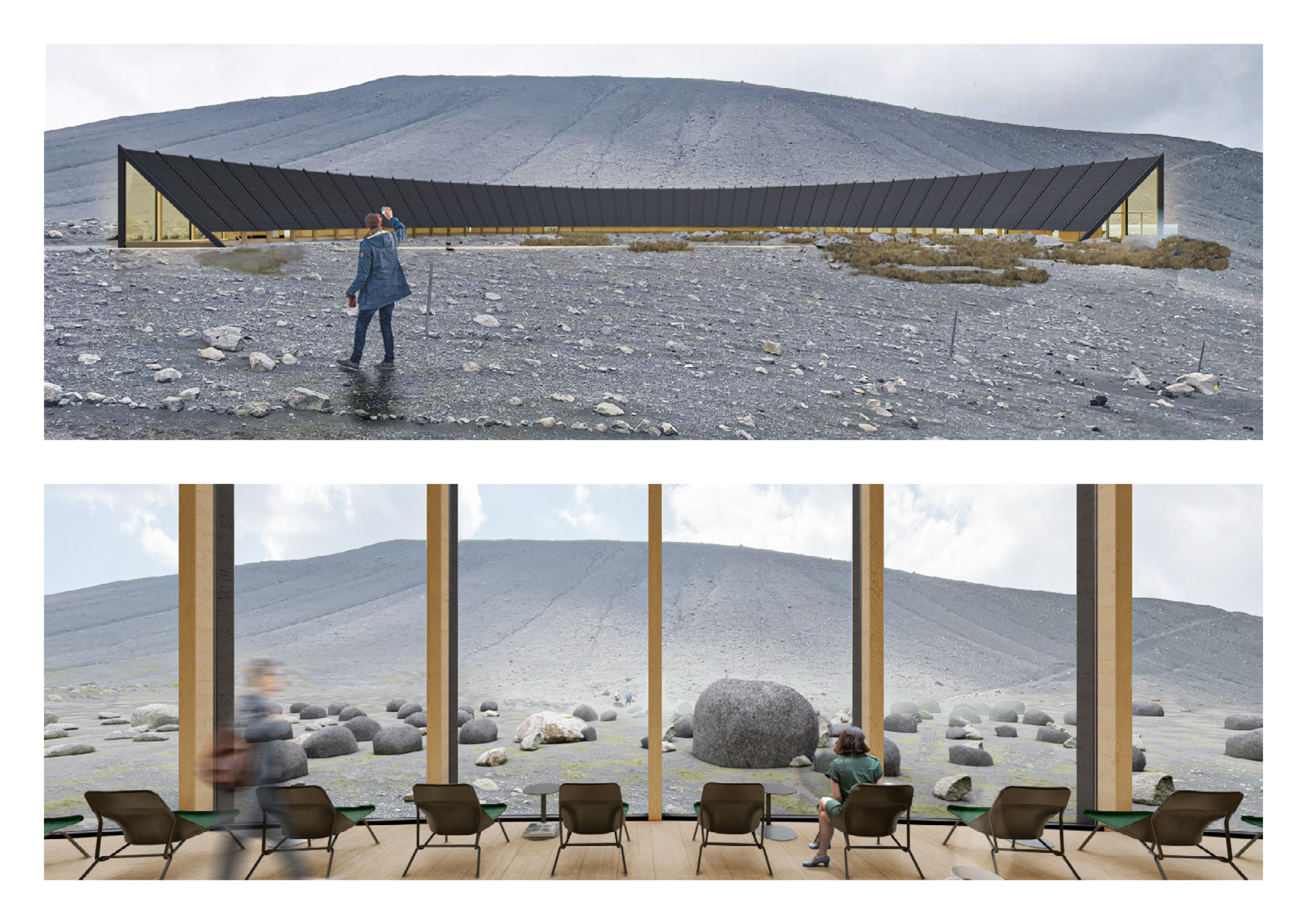 Architecture project // Crystal Façade Embracing Volcanic Landscape ...