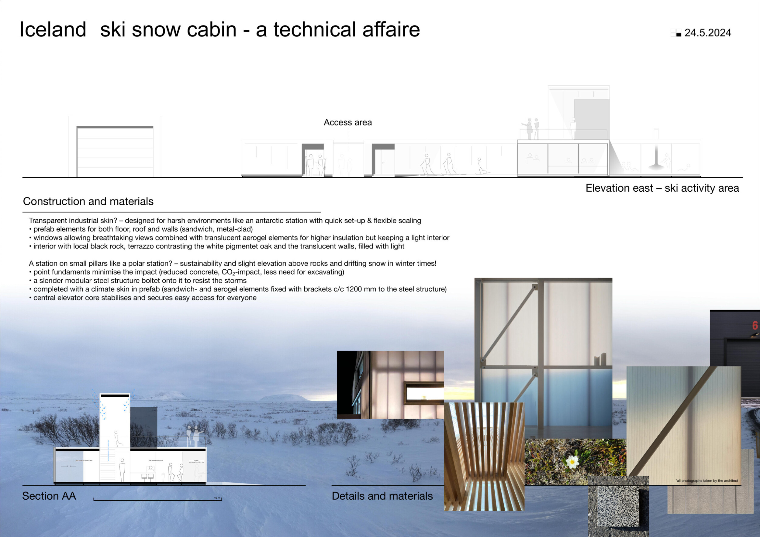 Architecture project // Thermal Efficiency and Transparency in a ...