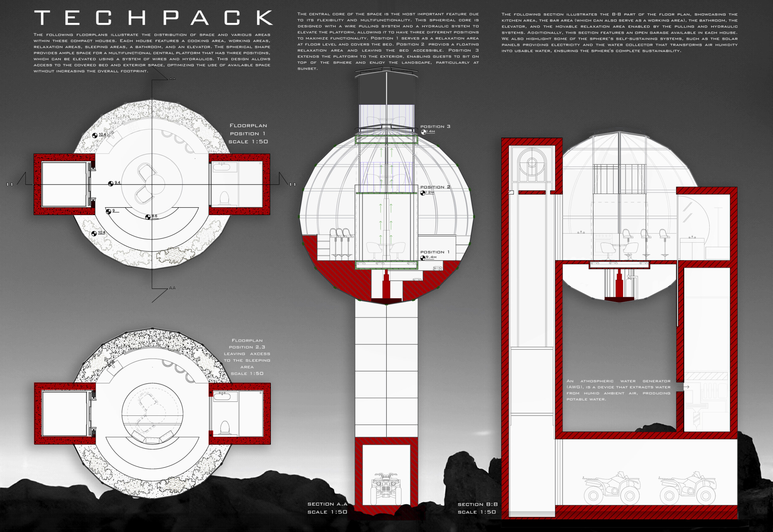 Architecture project // Reflective Spheres and Atmospheric Water ...