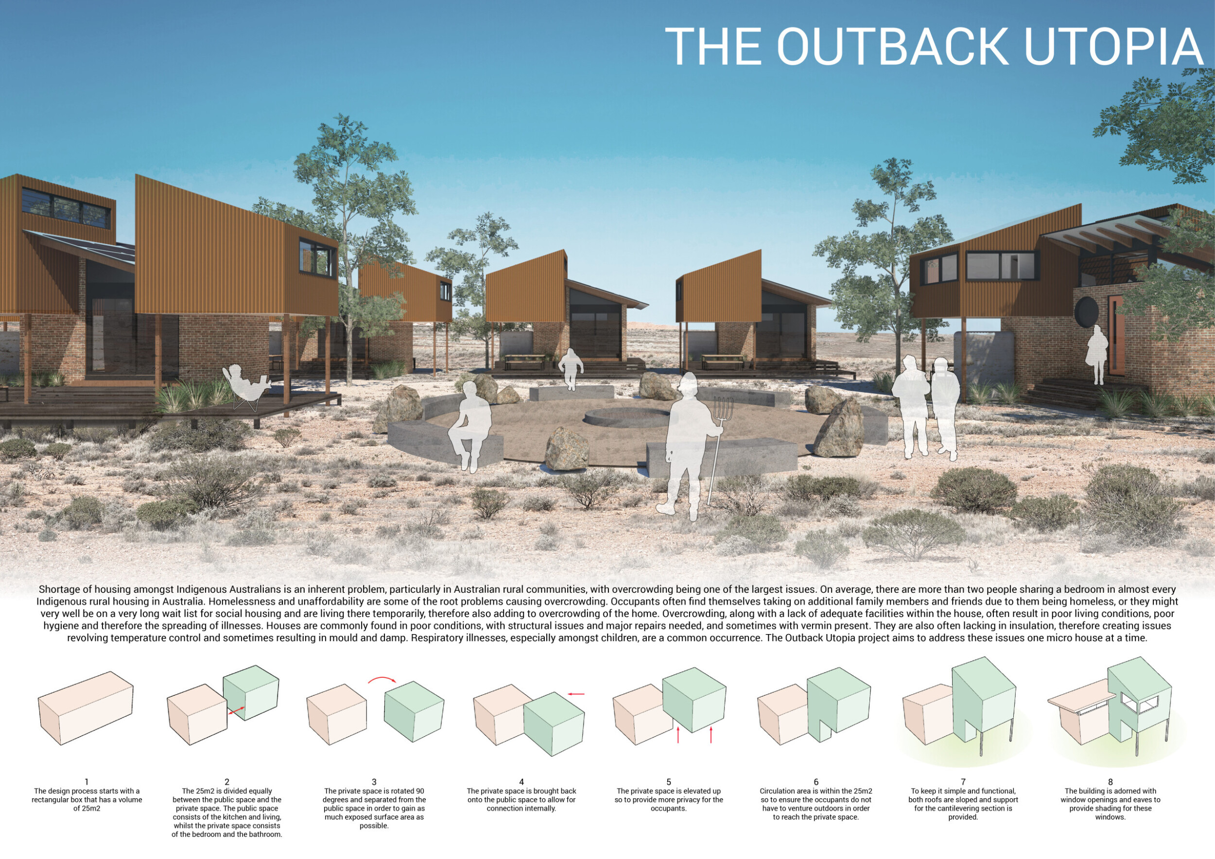 Architecture project // Charred Wooden Shingles and Elevated Design for ...