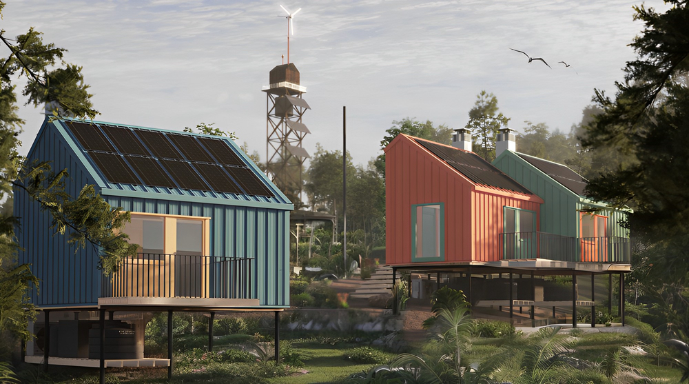 MICROHOME competition Kingspan Compliment winners - Fallow Studio