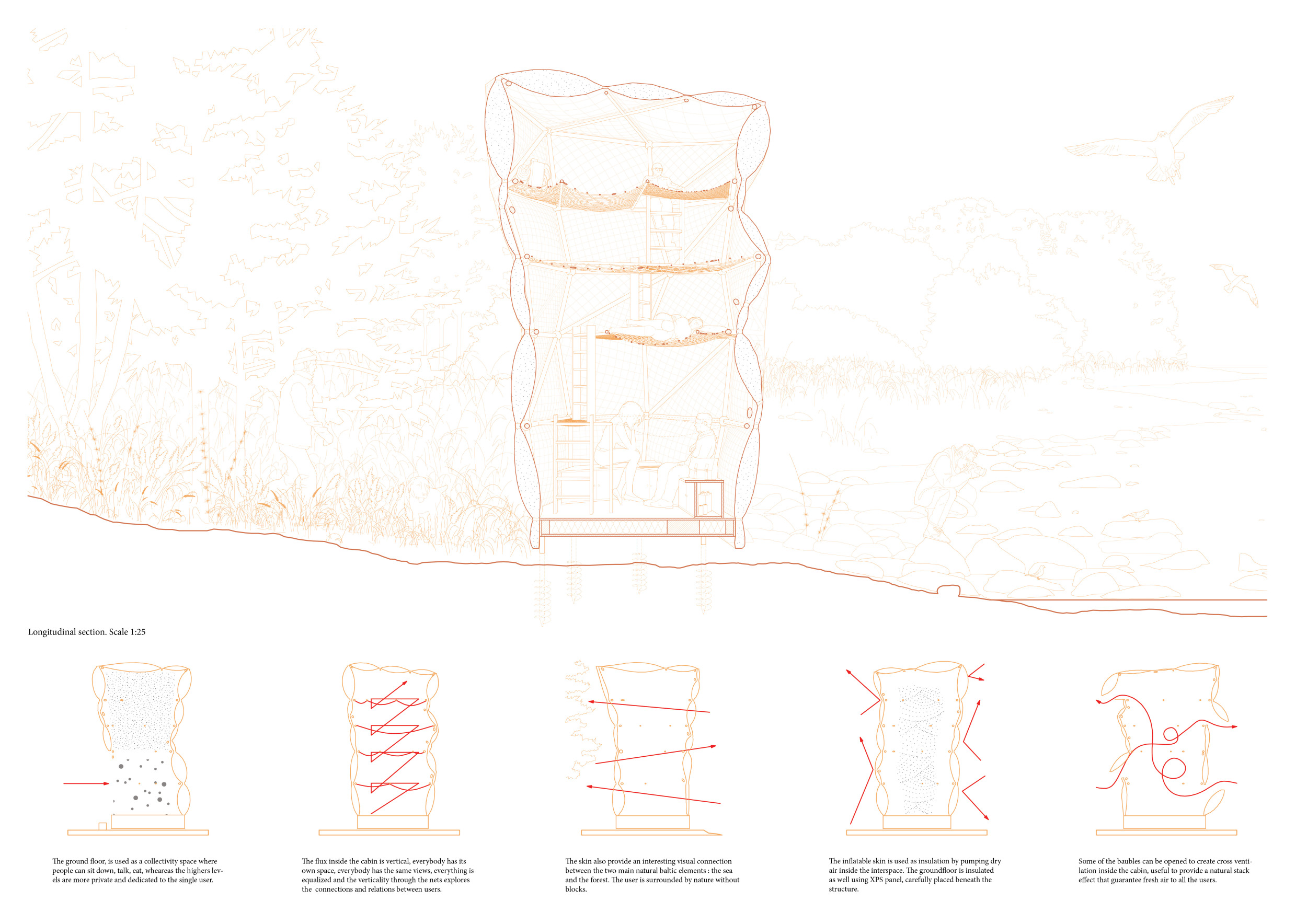 Architecture project // Inflatable Membrane Cabin Embracing Coastal ...