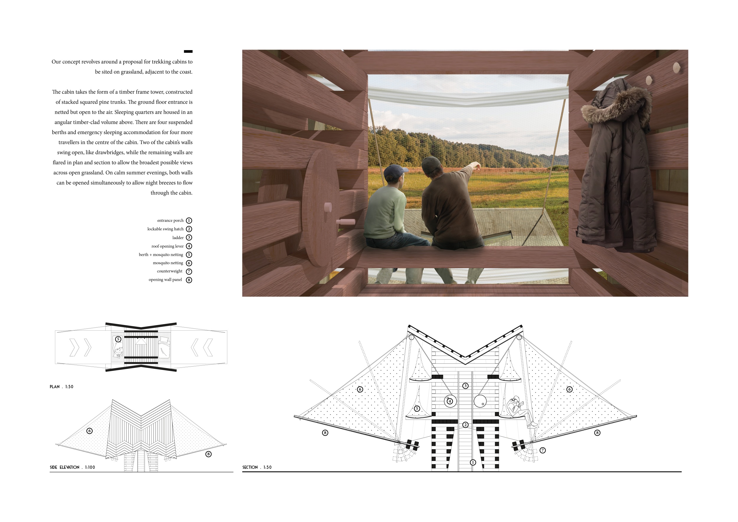 Architecture project // Elevated Timber Cabins Featuring Modular Pine ...