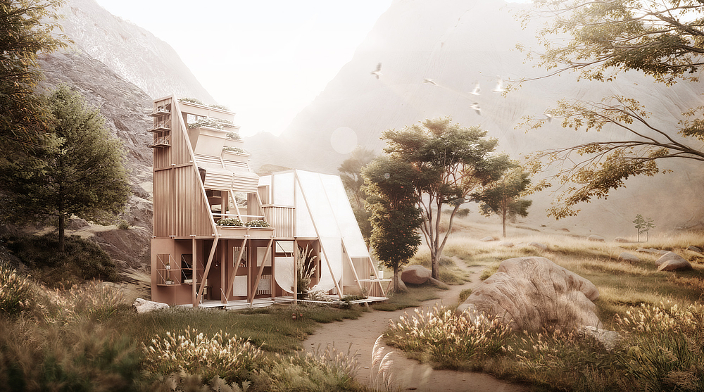 Pape Info Point competition 2nd prize winners - Yang Wu and Limin Wang