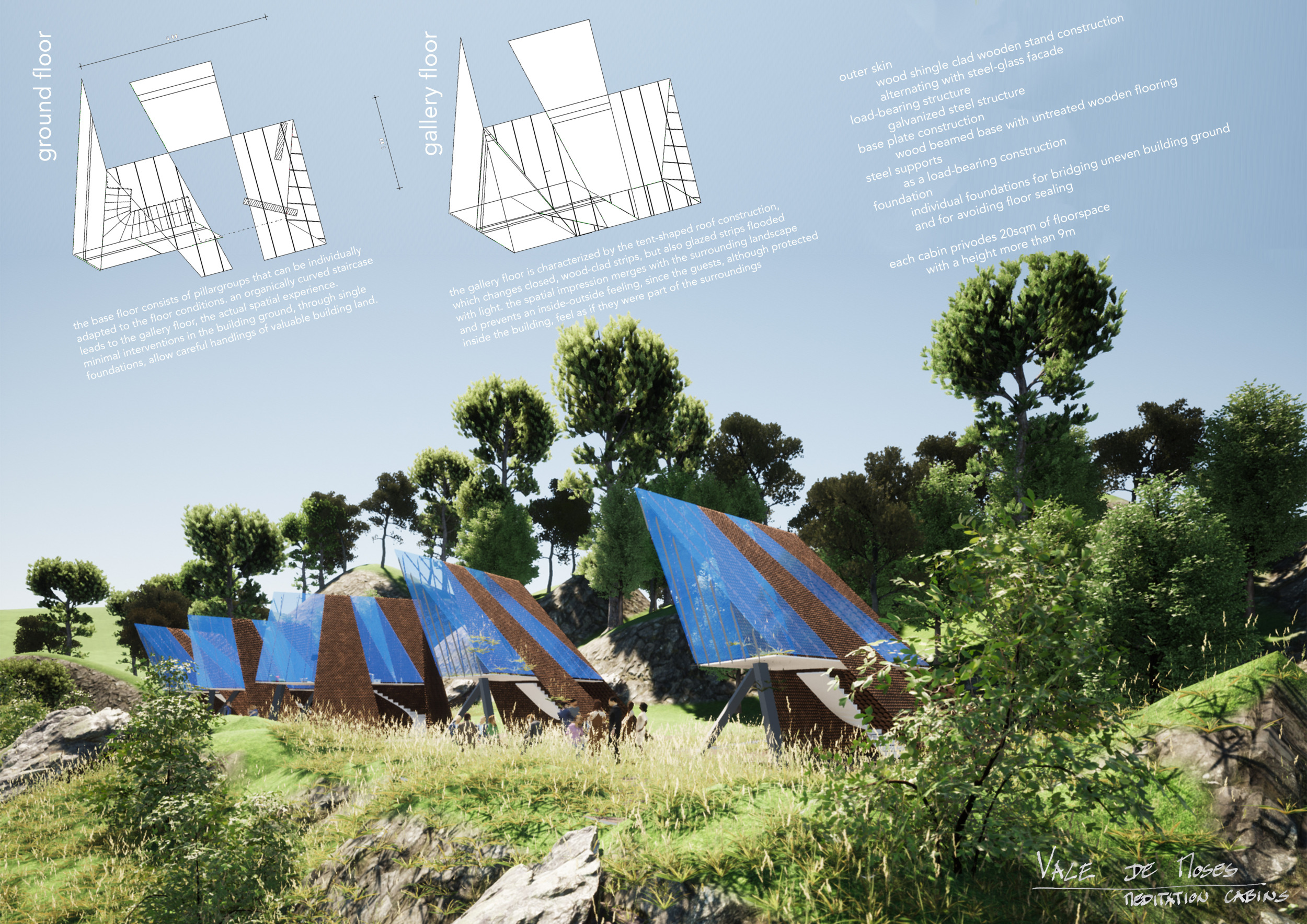 Architecture project // Asymmetrical Tent Roof with Wood Shingles ...