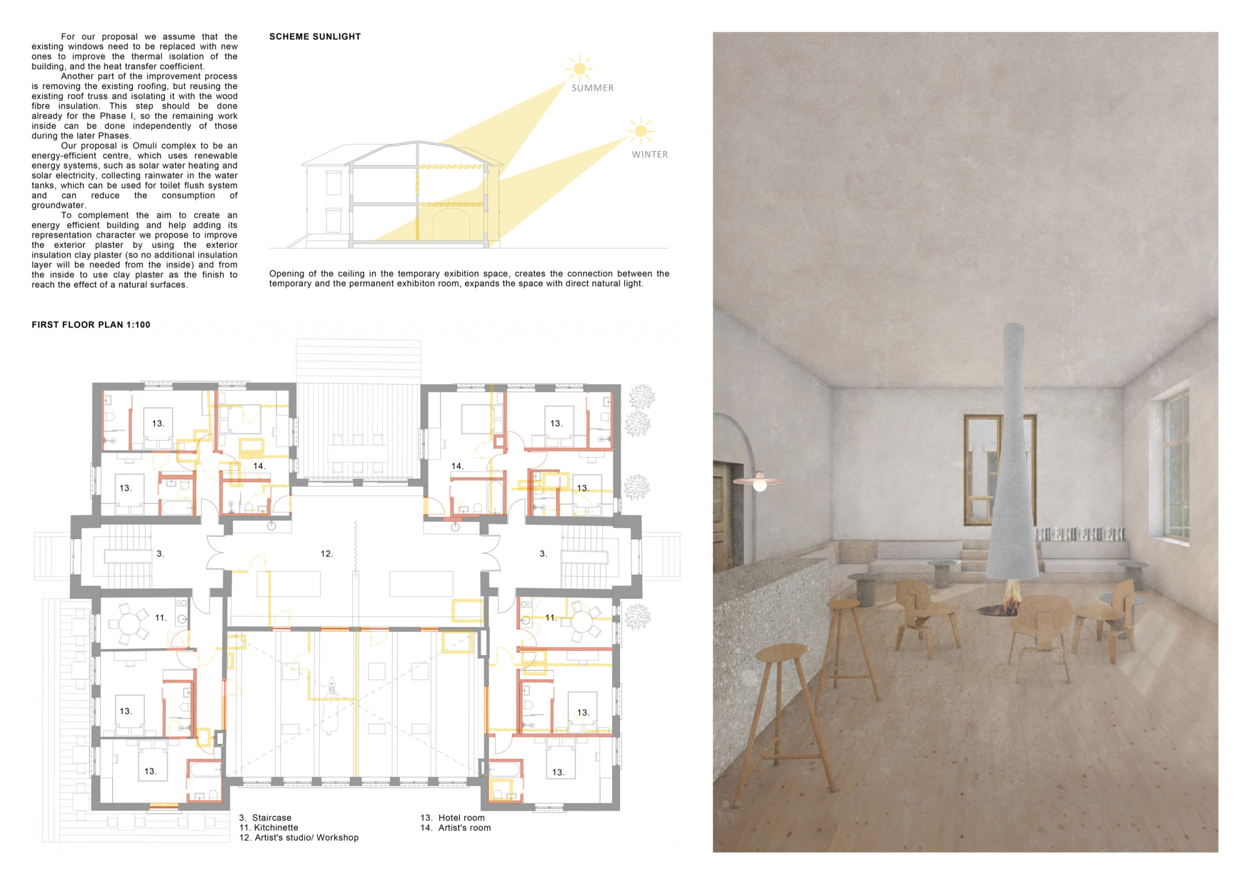 Architecture project // Revitalized Barn with Clay Plaster and ...