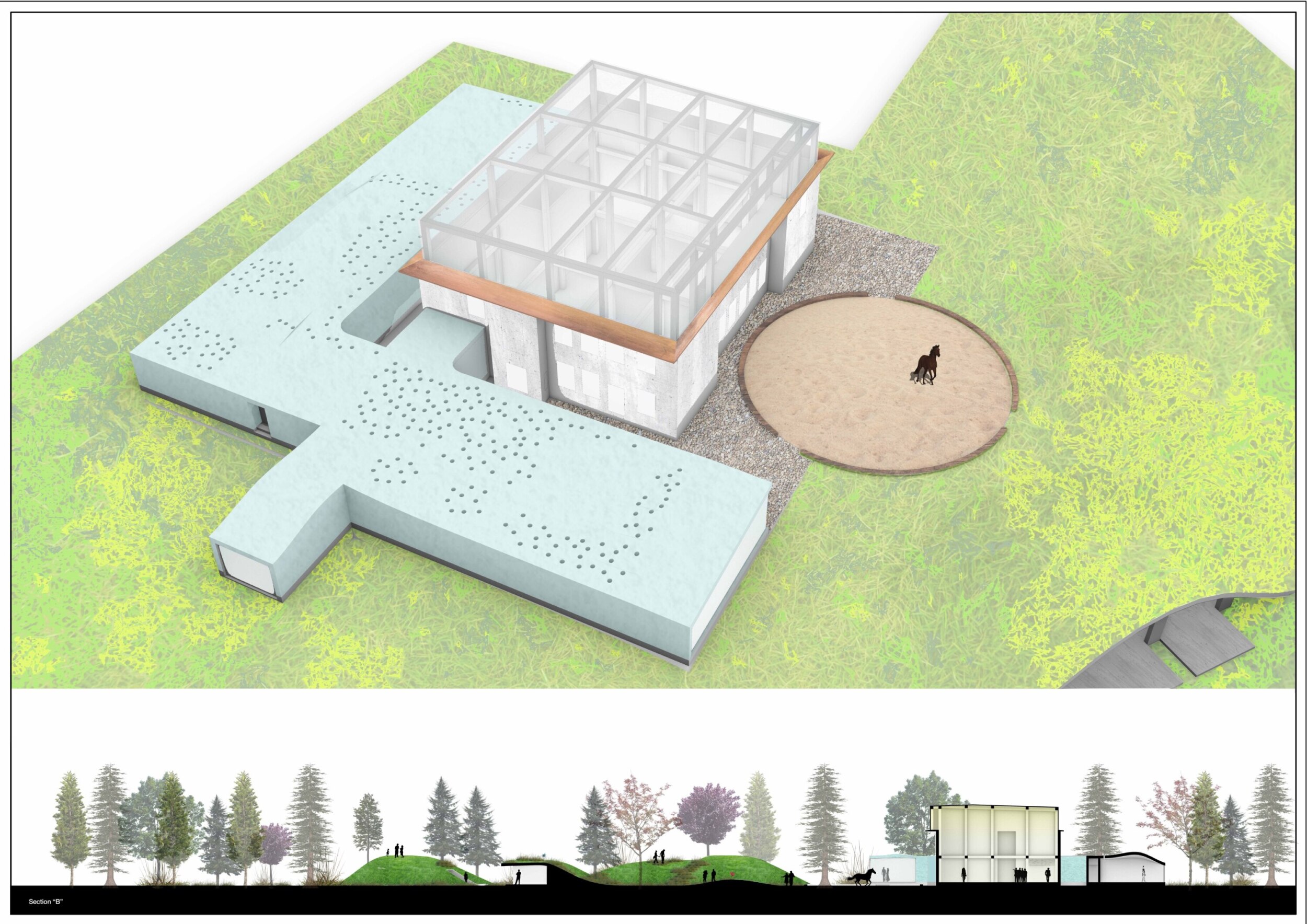 Architecture project // Translucent Roof and Repurposed Metal Sheet ...