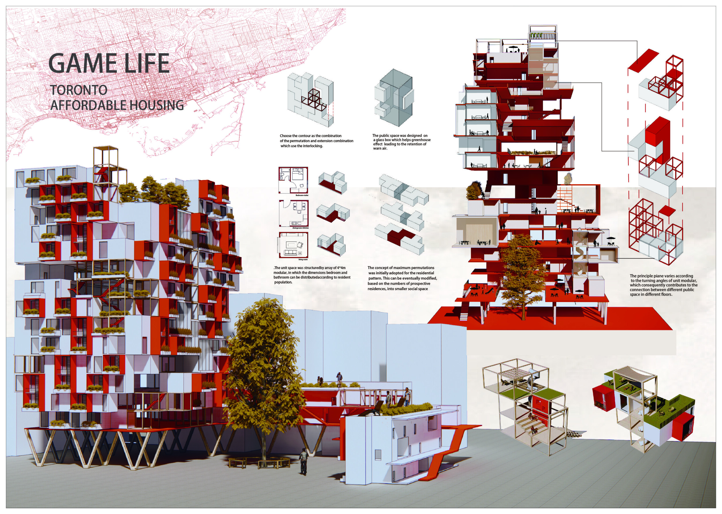 Architecture project // Glass Box Integration with Modular Living for ...