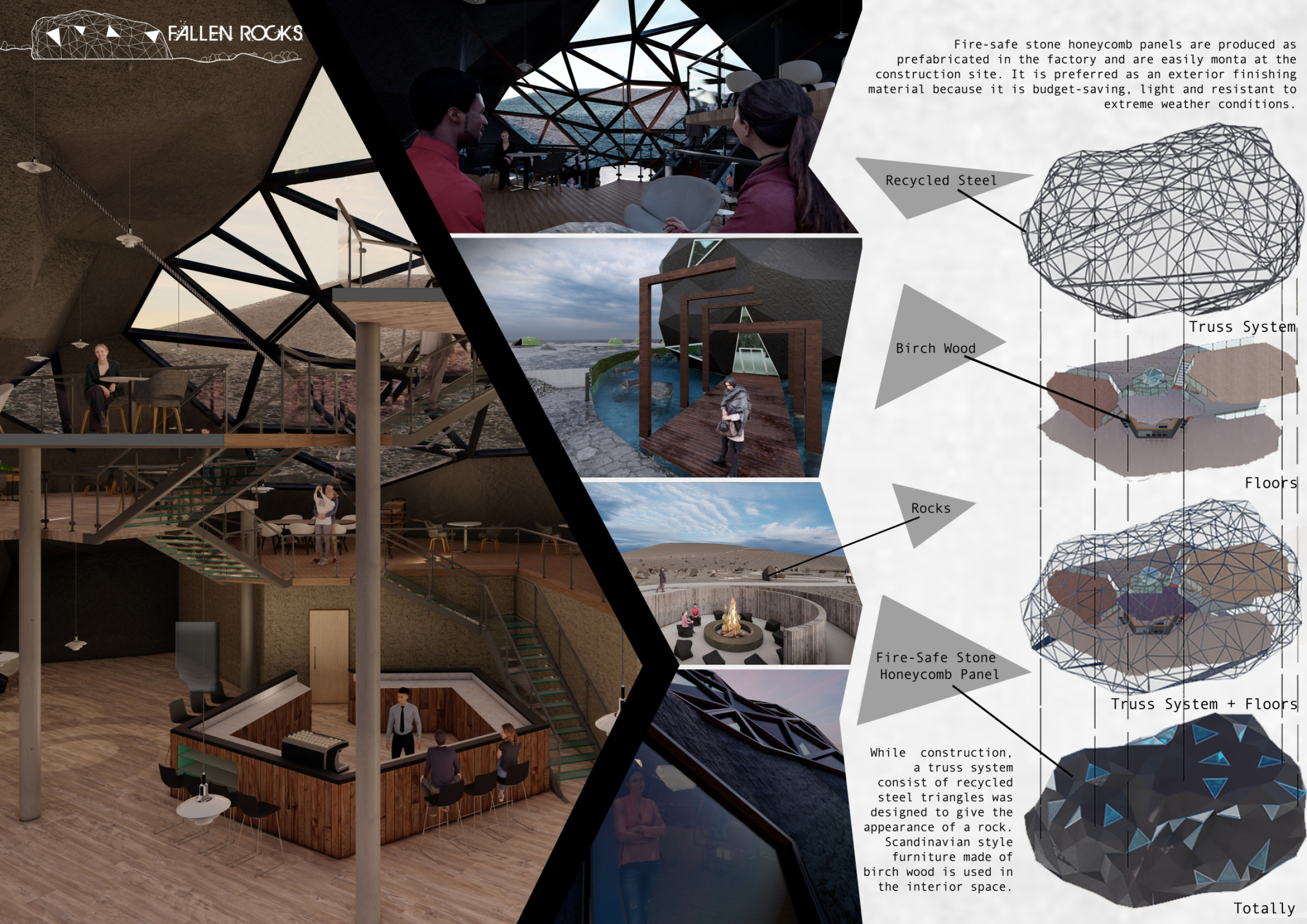 Architecture project // Fire-Safe Stone Panels Enhancing Visitor ...