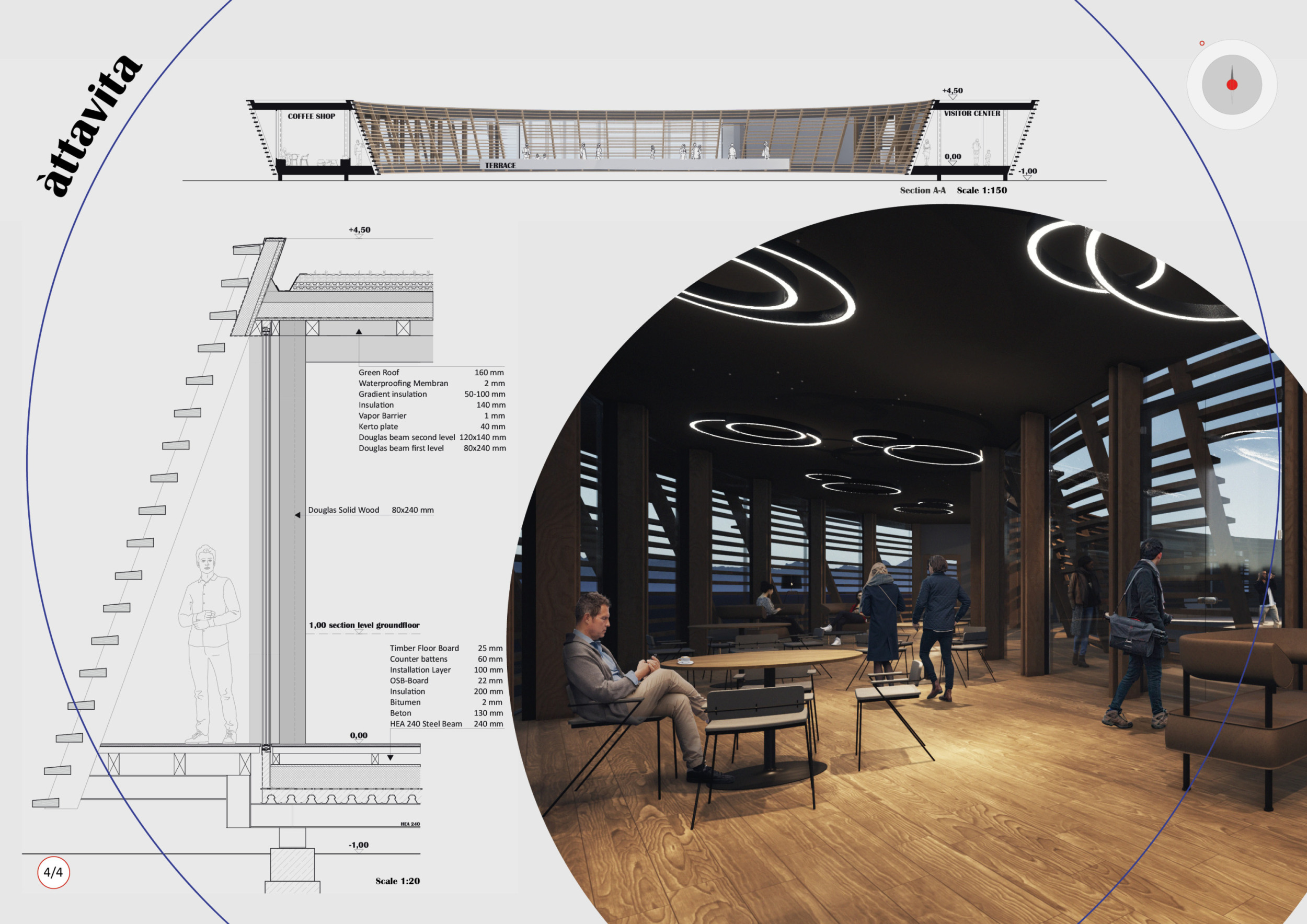 Architecture project // Circular Gathering Space with Prefabricated ...