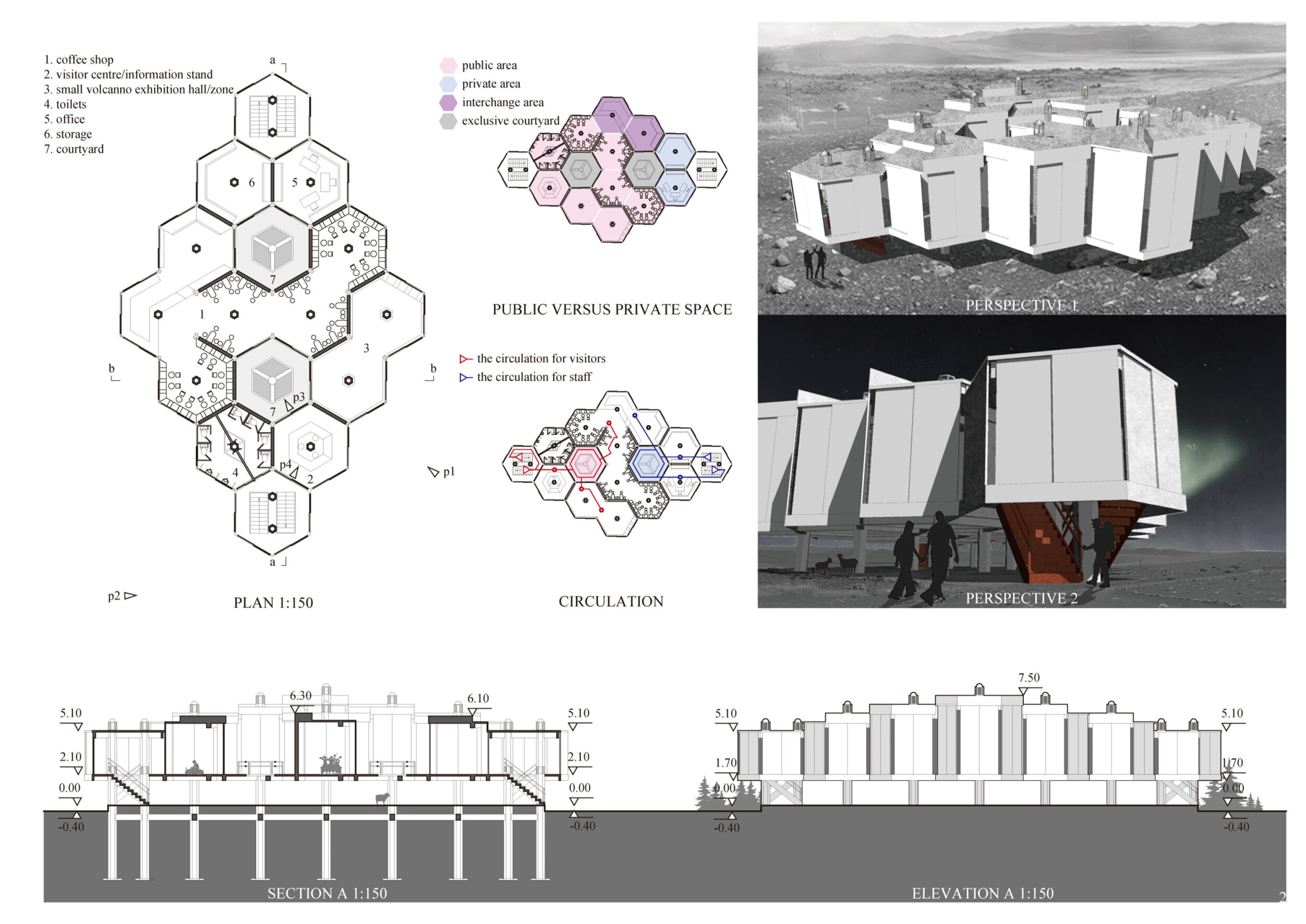 Architecture project // Basalt and Porous Stone Blending with Icelandic ...