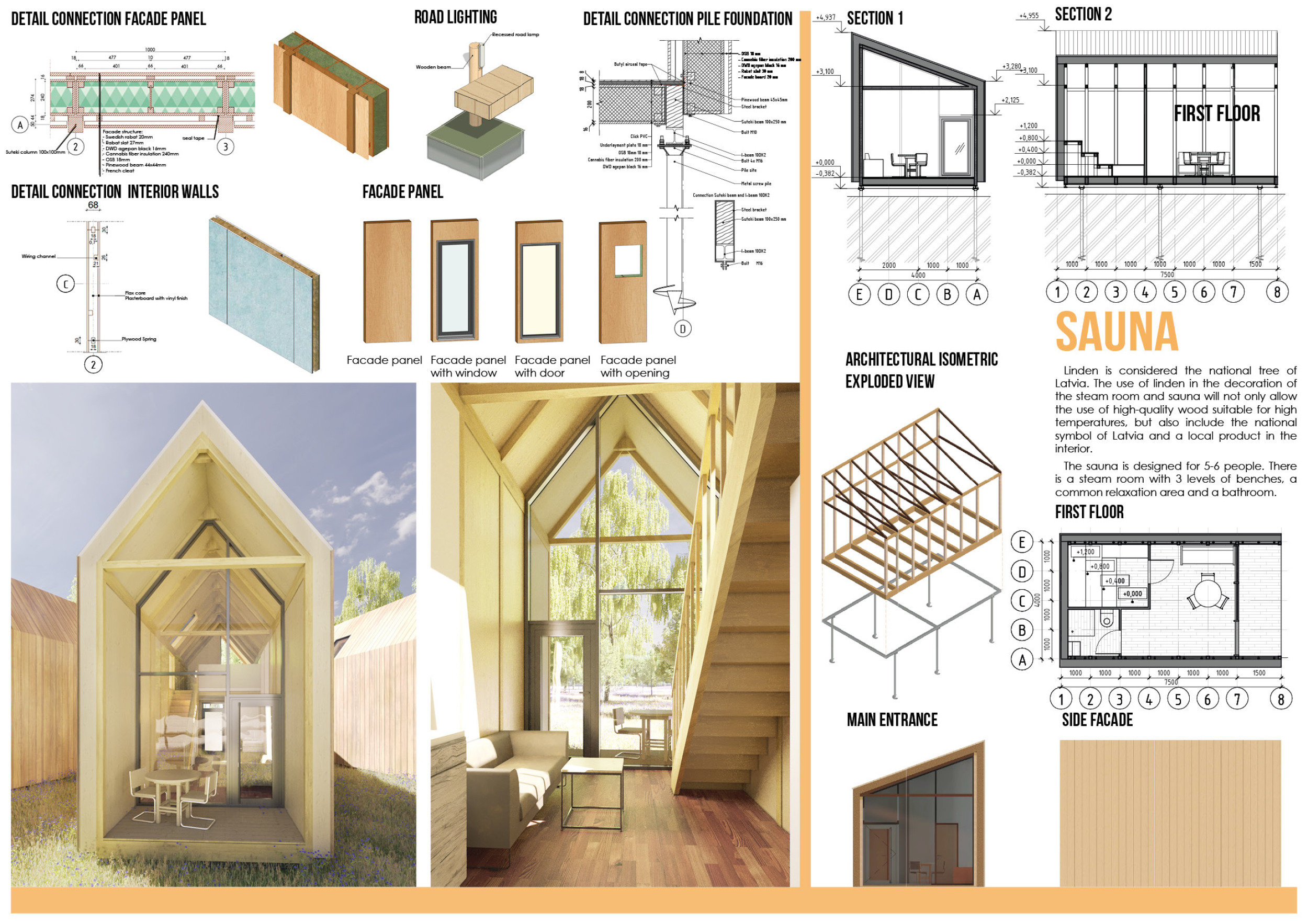 Architecture project // Linden Cabins with Biodegradable Insulation ...