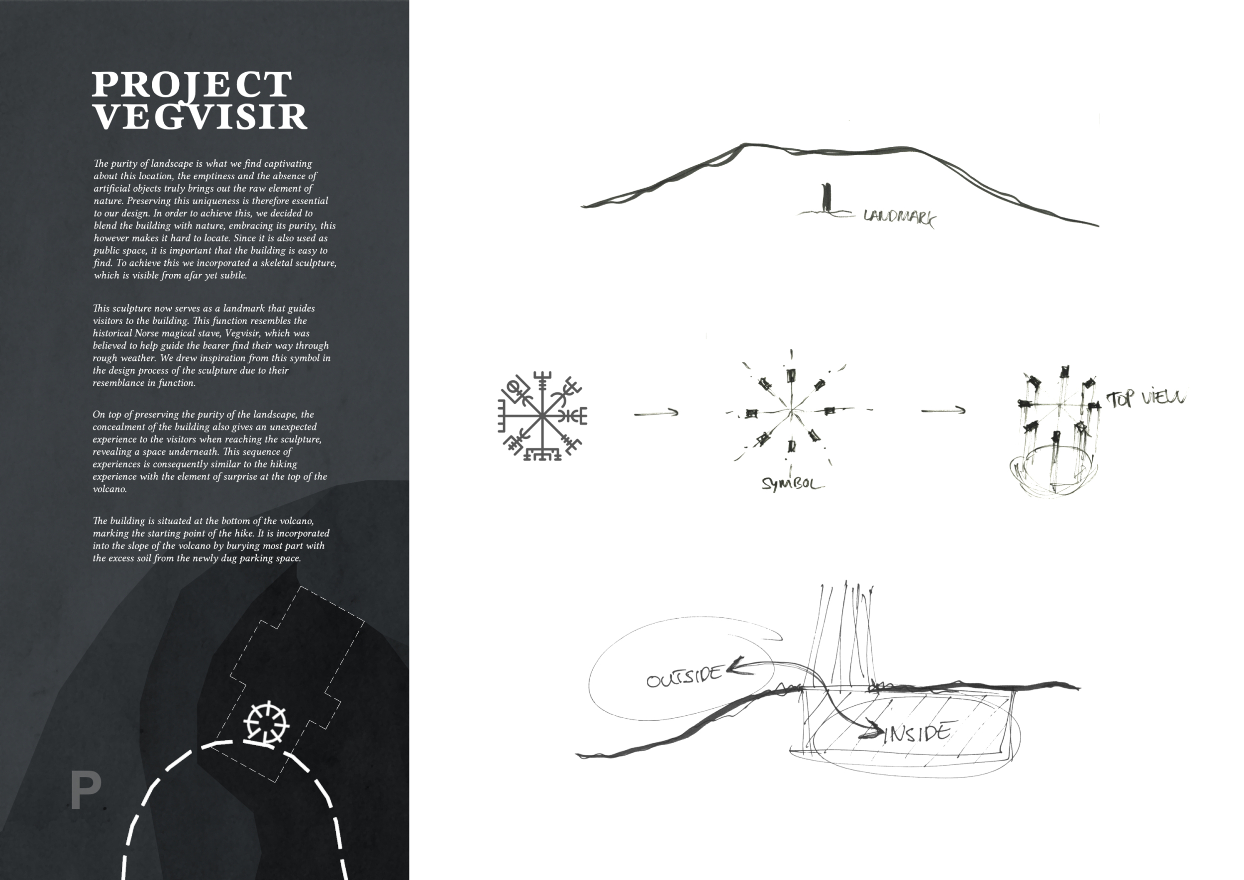 Architecture project // Skeletal Sculpture Guiding Nature-Inspired ...