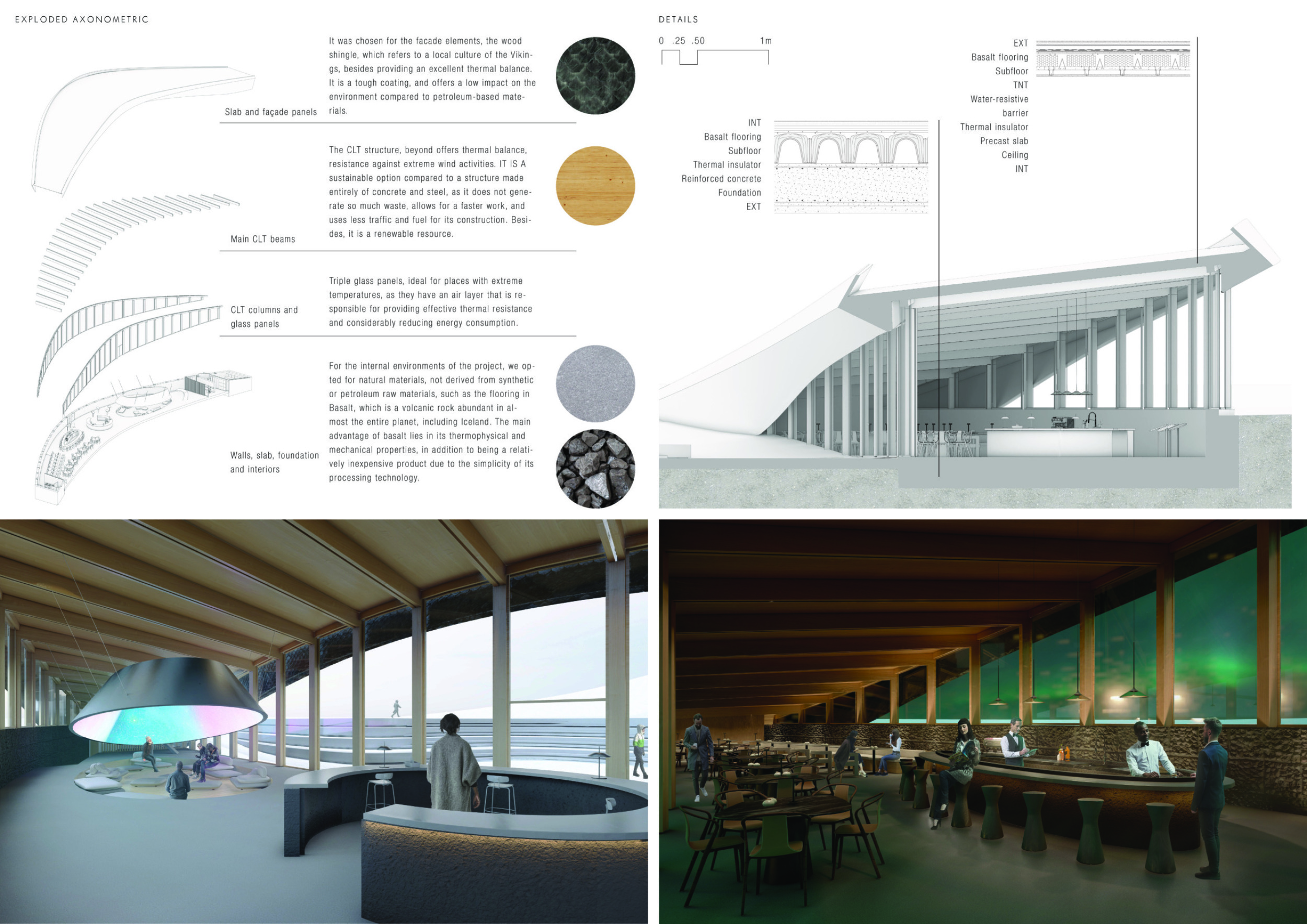 Architecture project // Walkable Roof over Cross-Laminated Timber with ...