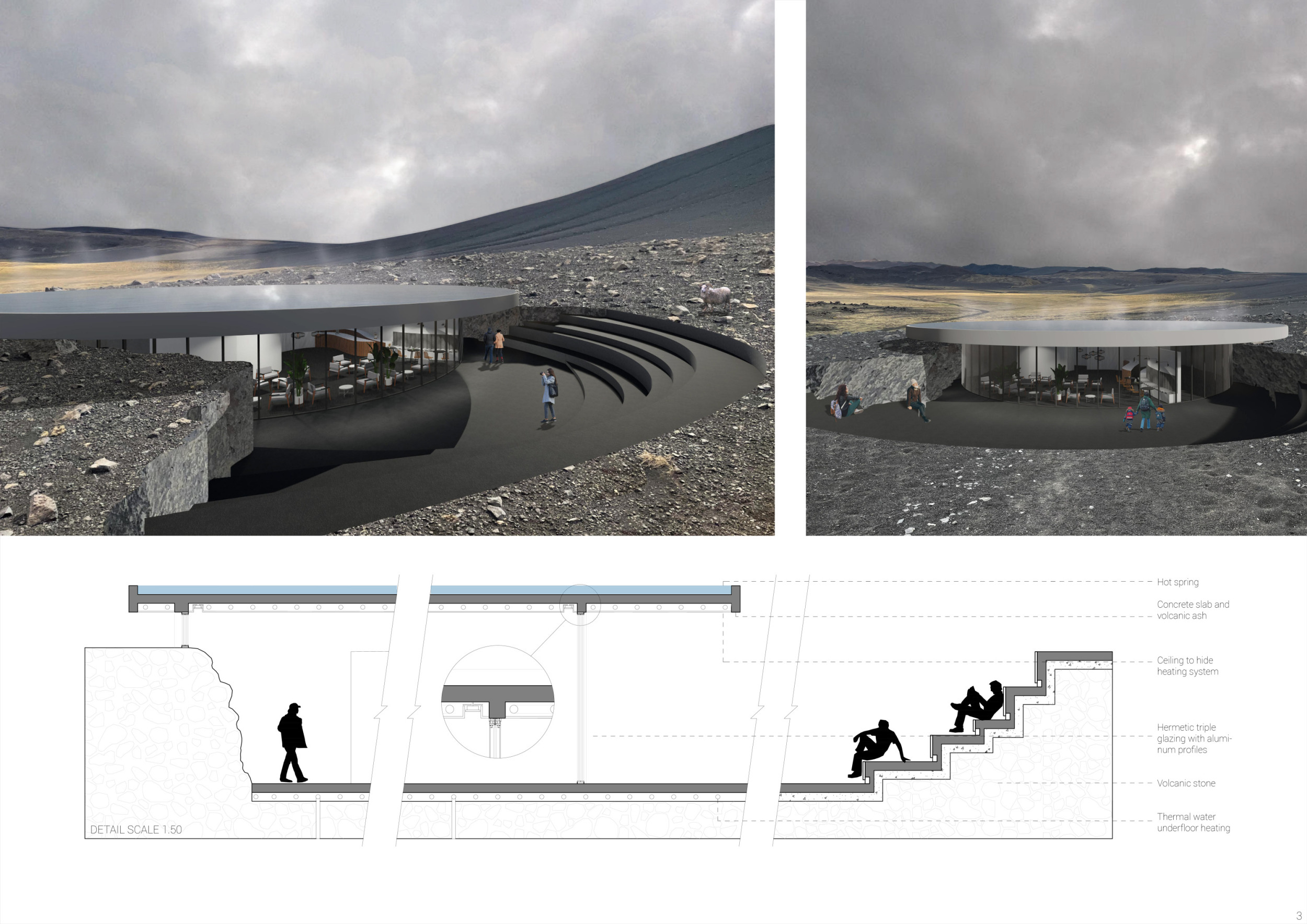 Architecture project // Volcanic Ash Structure Offering Immersive Views ...