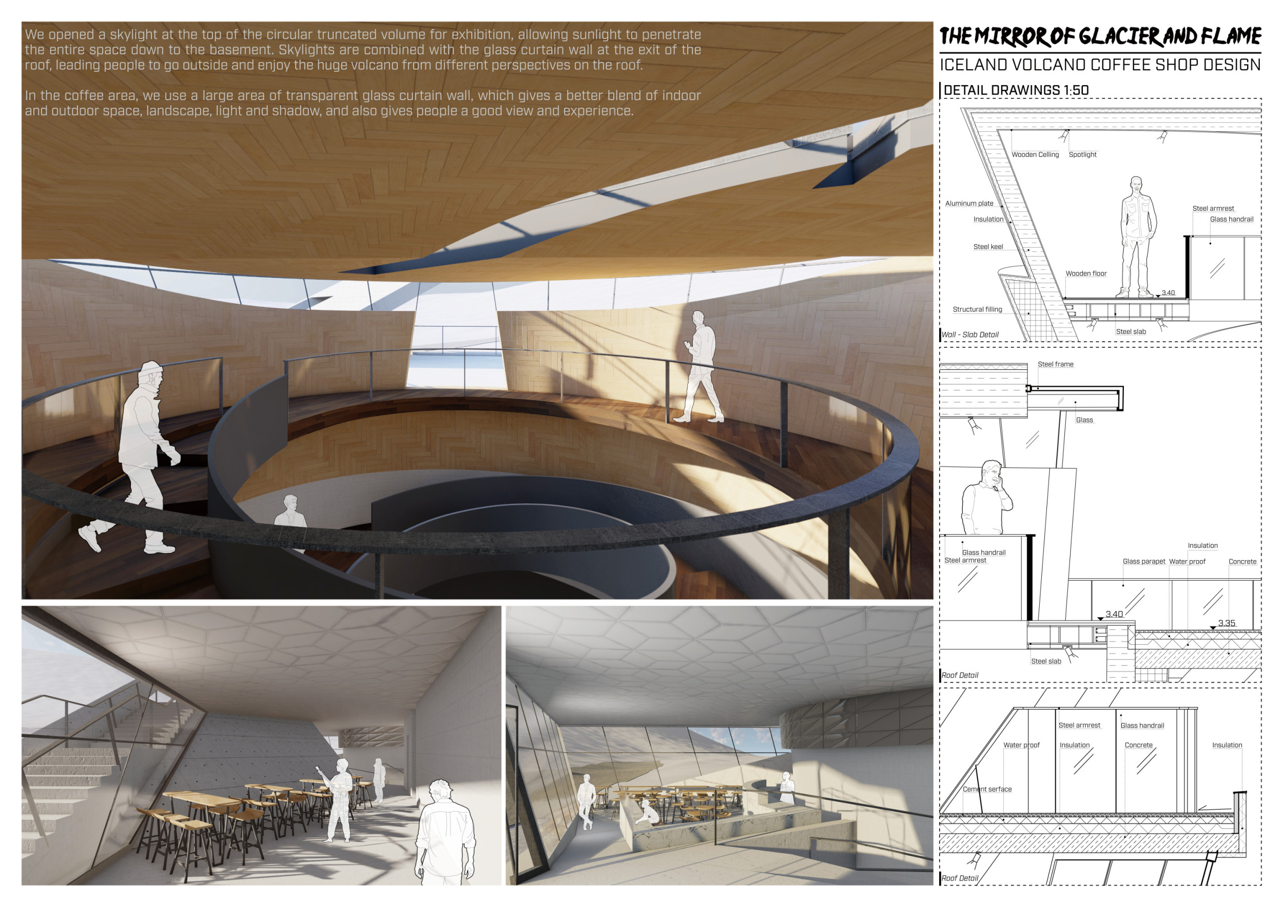 Architecture project // Reflective Surfaces and Skylights Framing ...