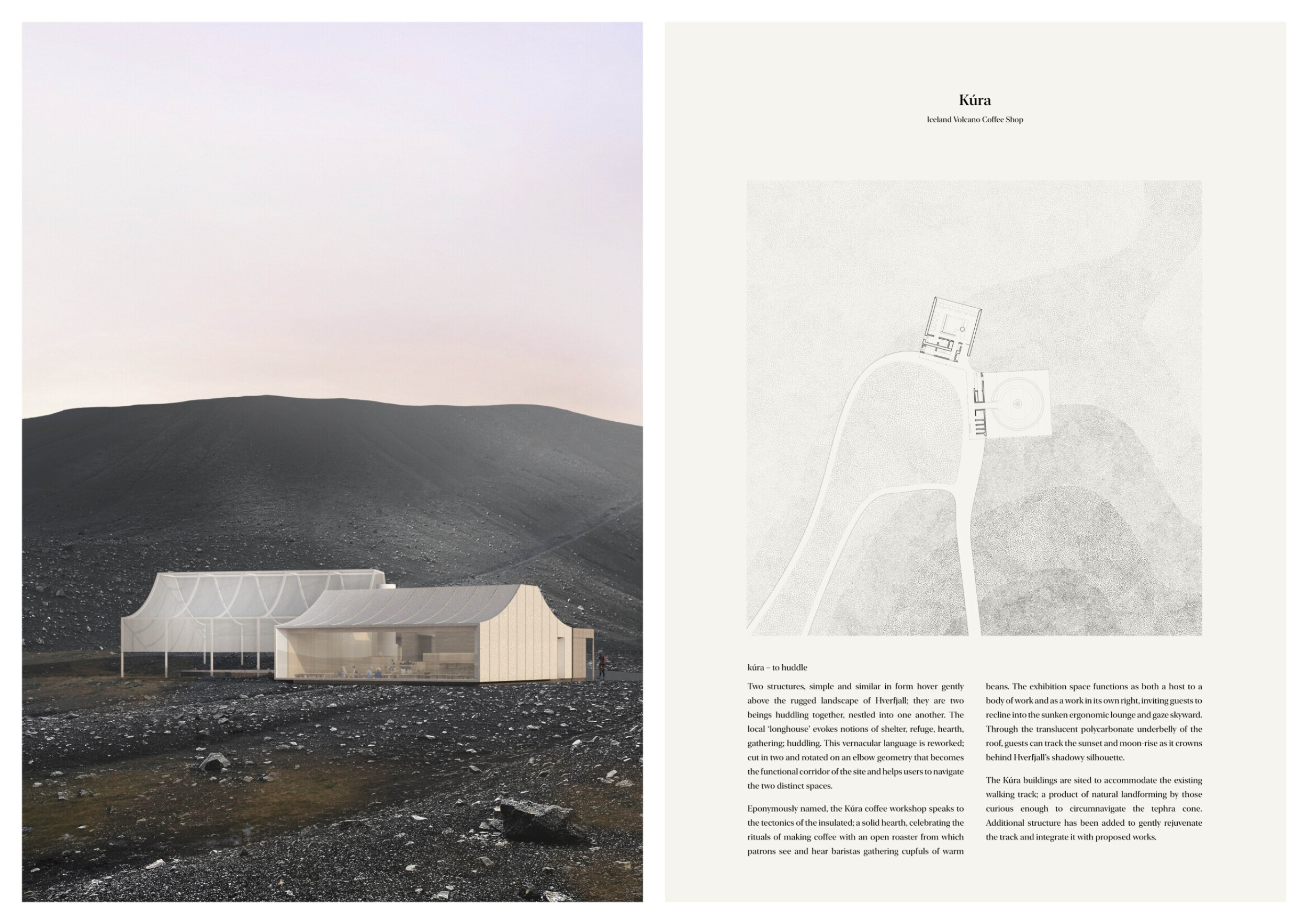 Architecture project // Polycarbonate Canopy over Steel Workshop with ...