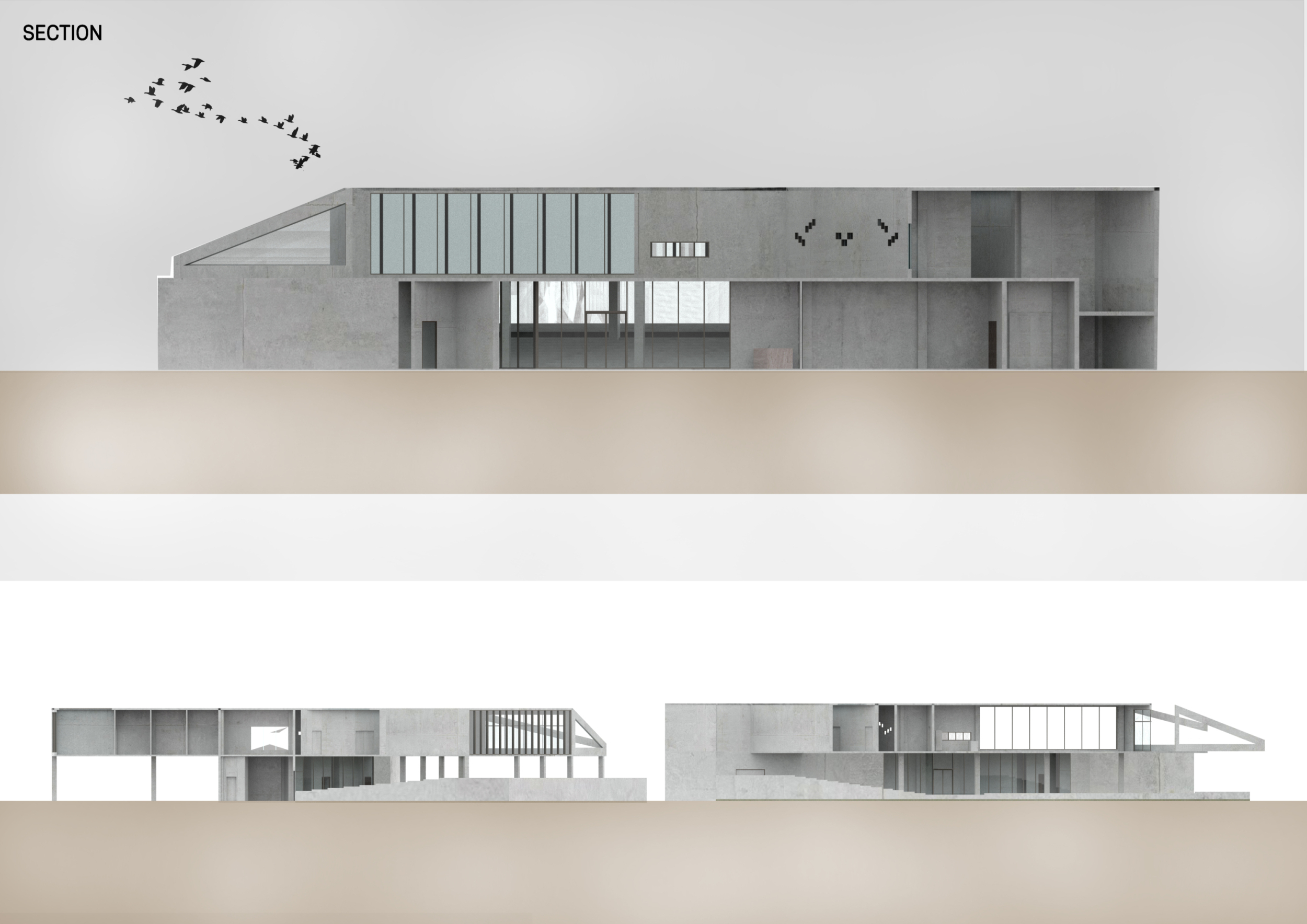 Architecture project // Visitor Shelter Embracing Geological Context ...