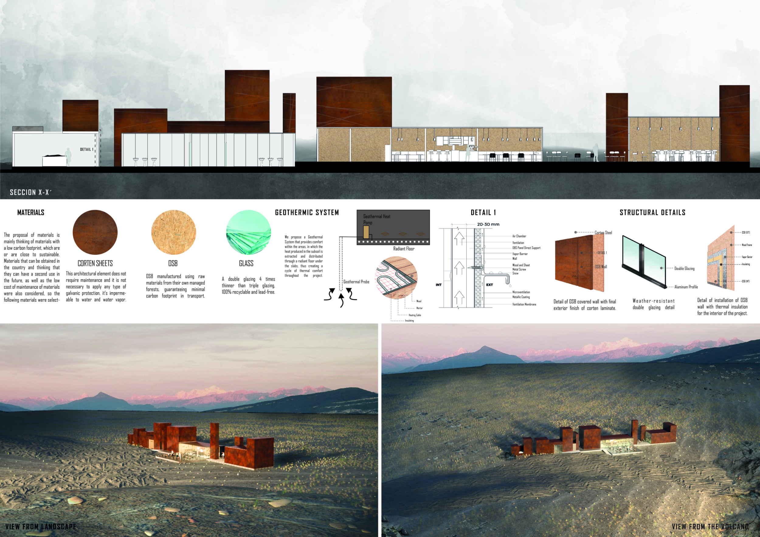 Architecture project // Geothermal Spaces with Thermal-Resistant Forms ...