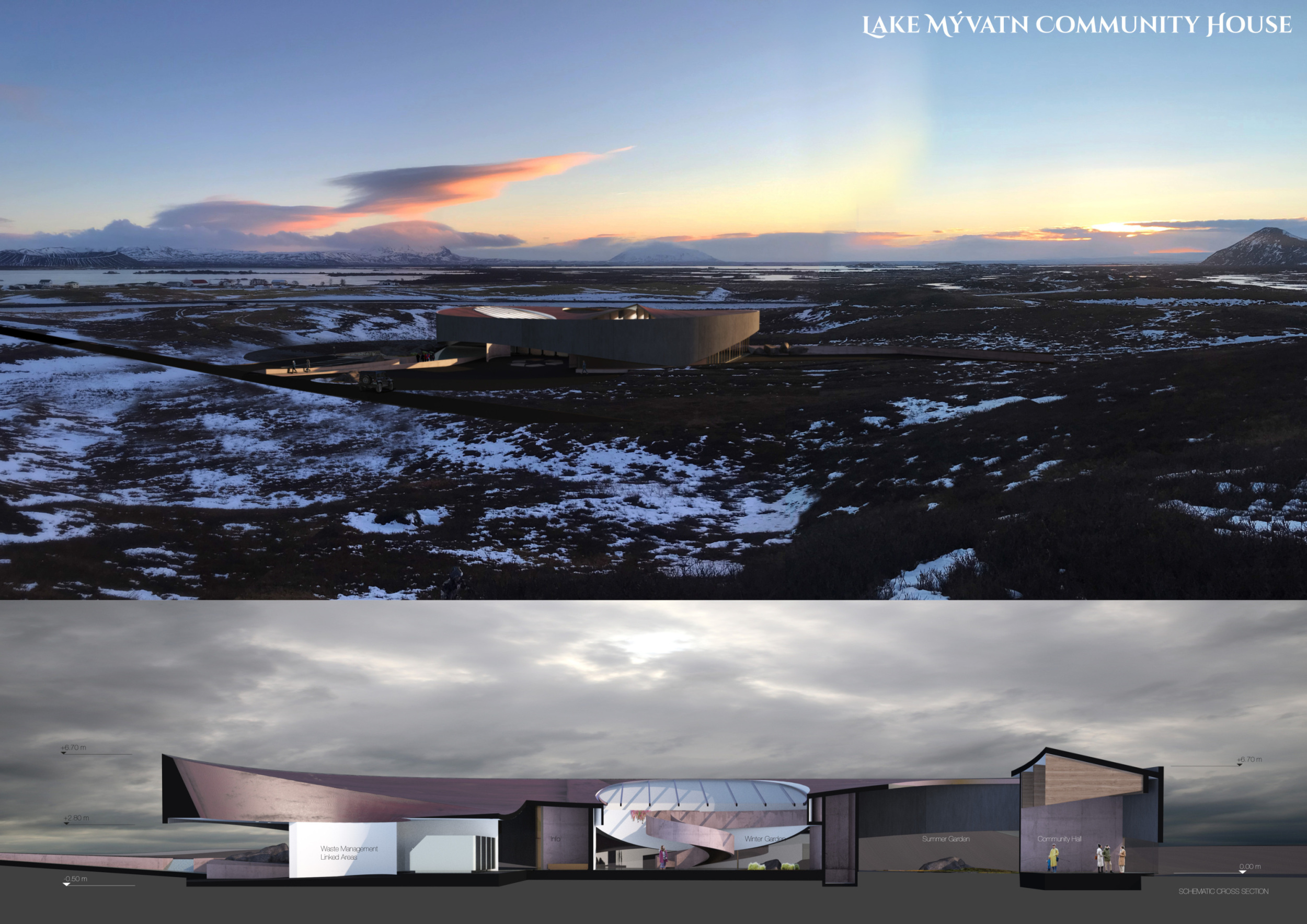 Architecture project // Glulam Structures and Winter Garden Integration ...