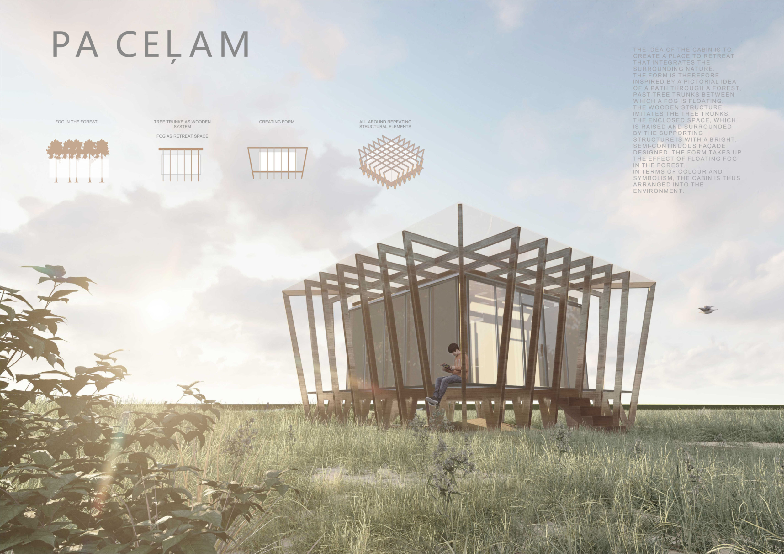 Architecture project // Openable Façade Cabin Framed with Wood and ...