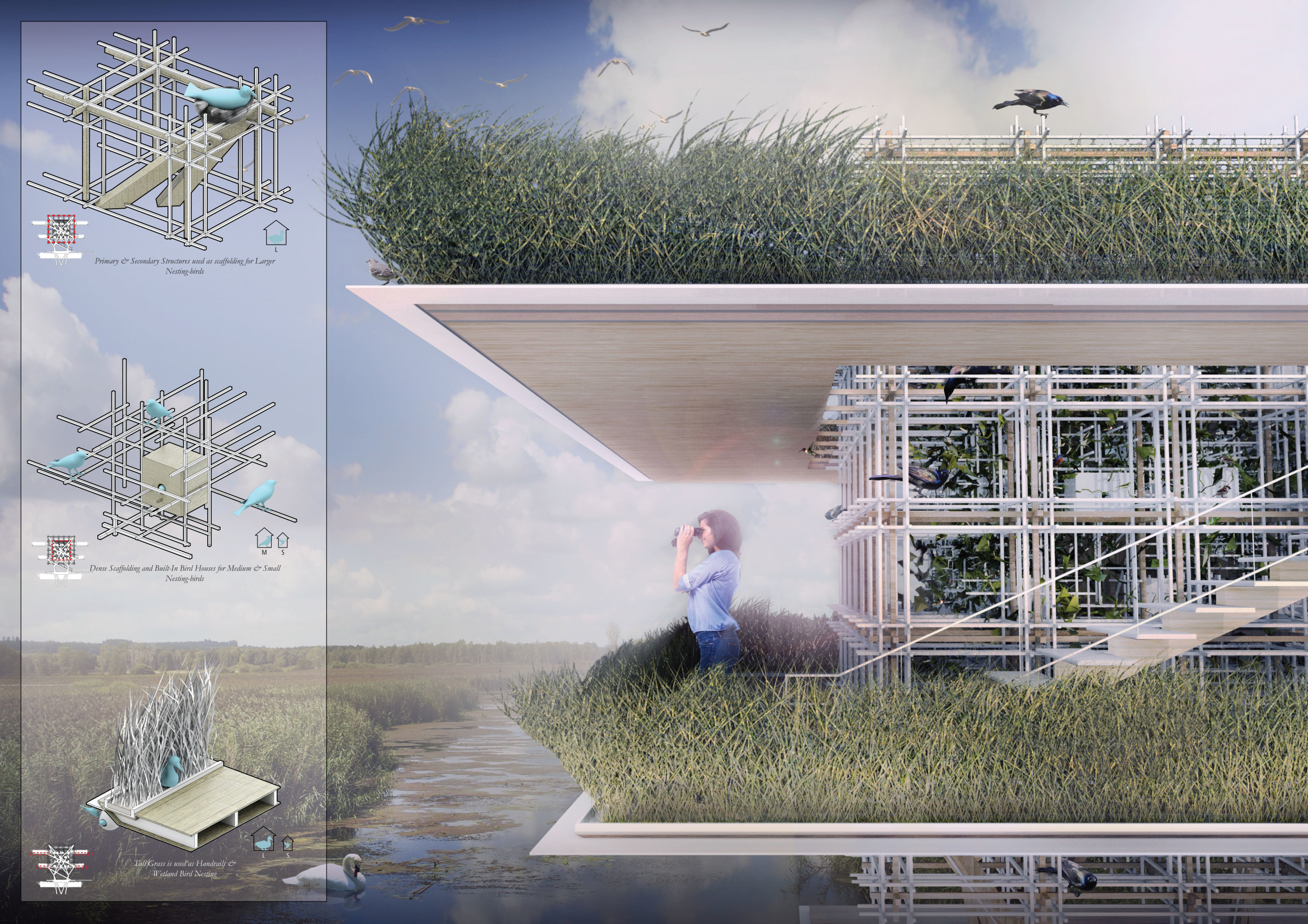 Architecture project // Elevated Observation Platform Featuring ...