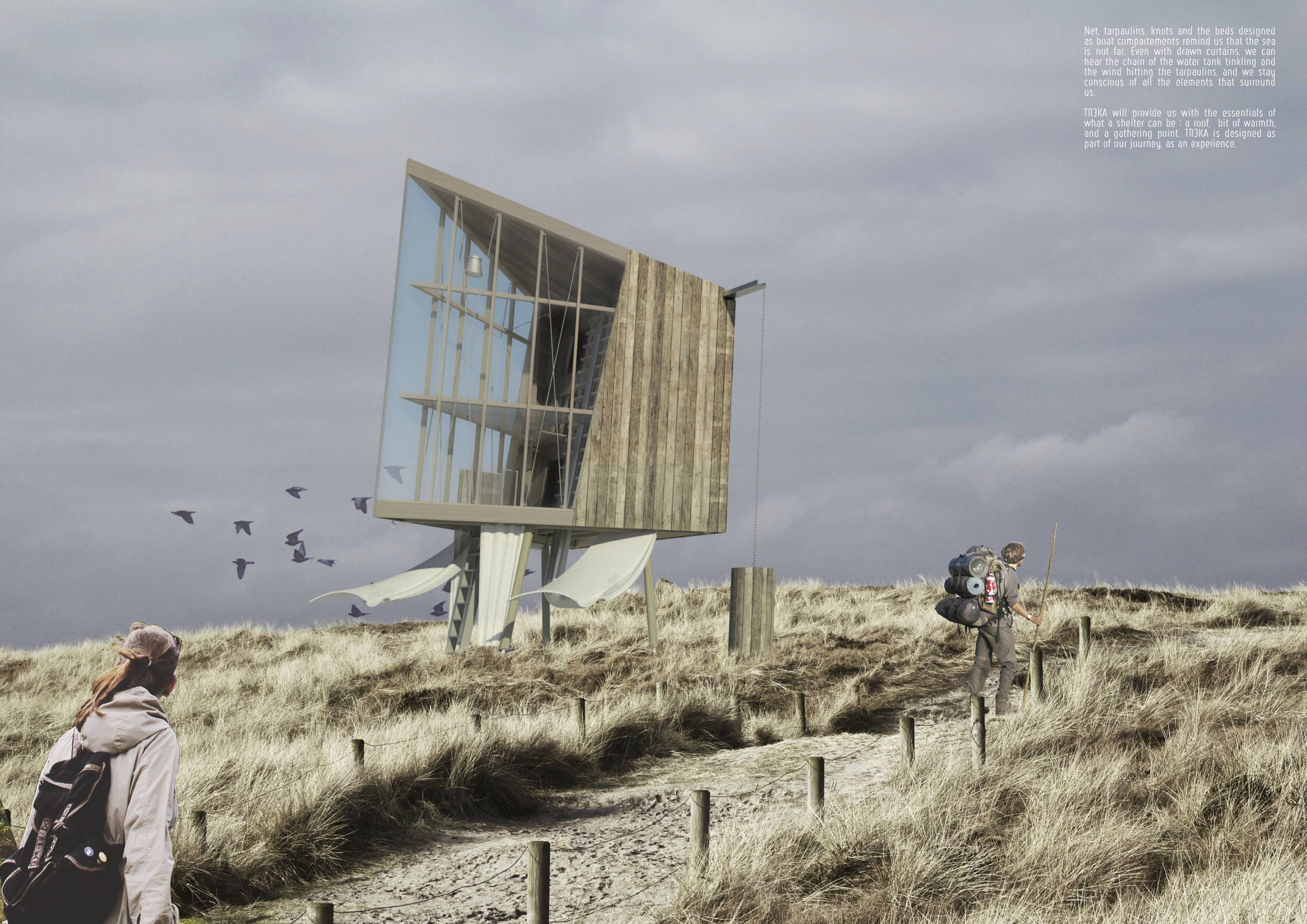 Architecture project // Triangular Cabins Featuring Plywood and ...