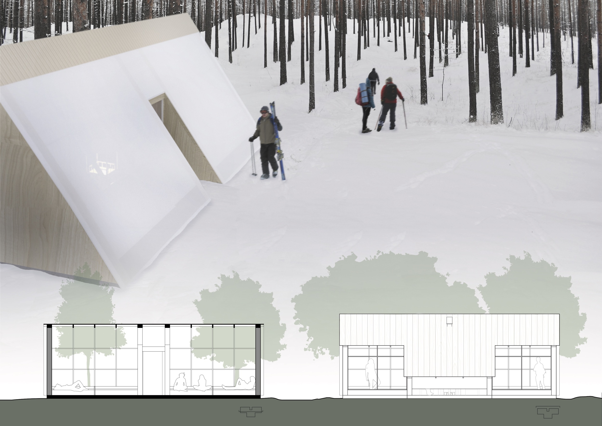 Architecture project // Translucent Polycarbonate and Sustainable Wood ...