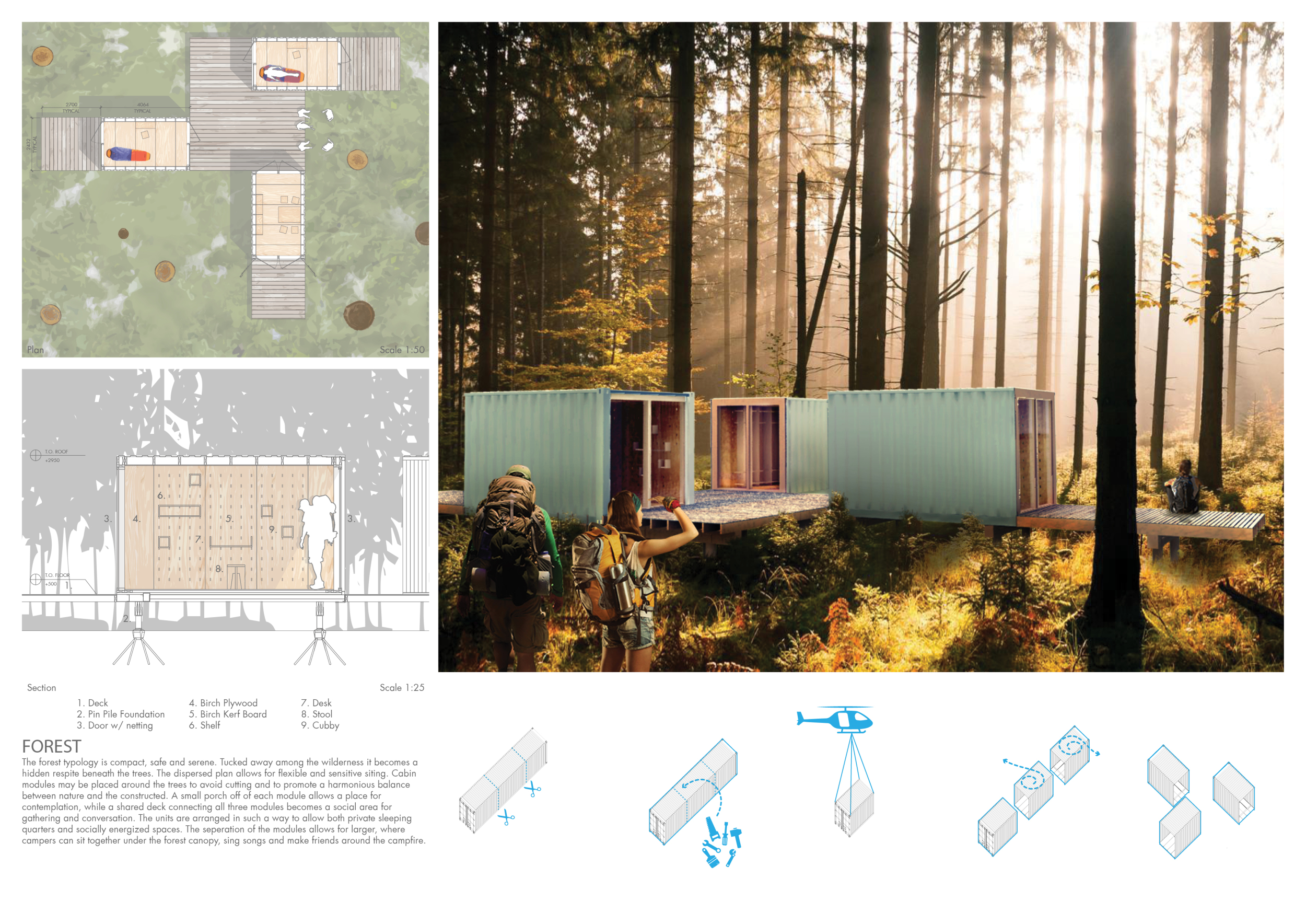 Architecture project // Repurposed Shipping Containers Enhanced by ...