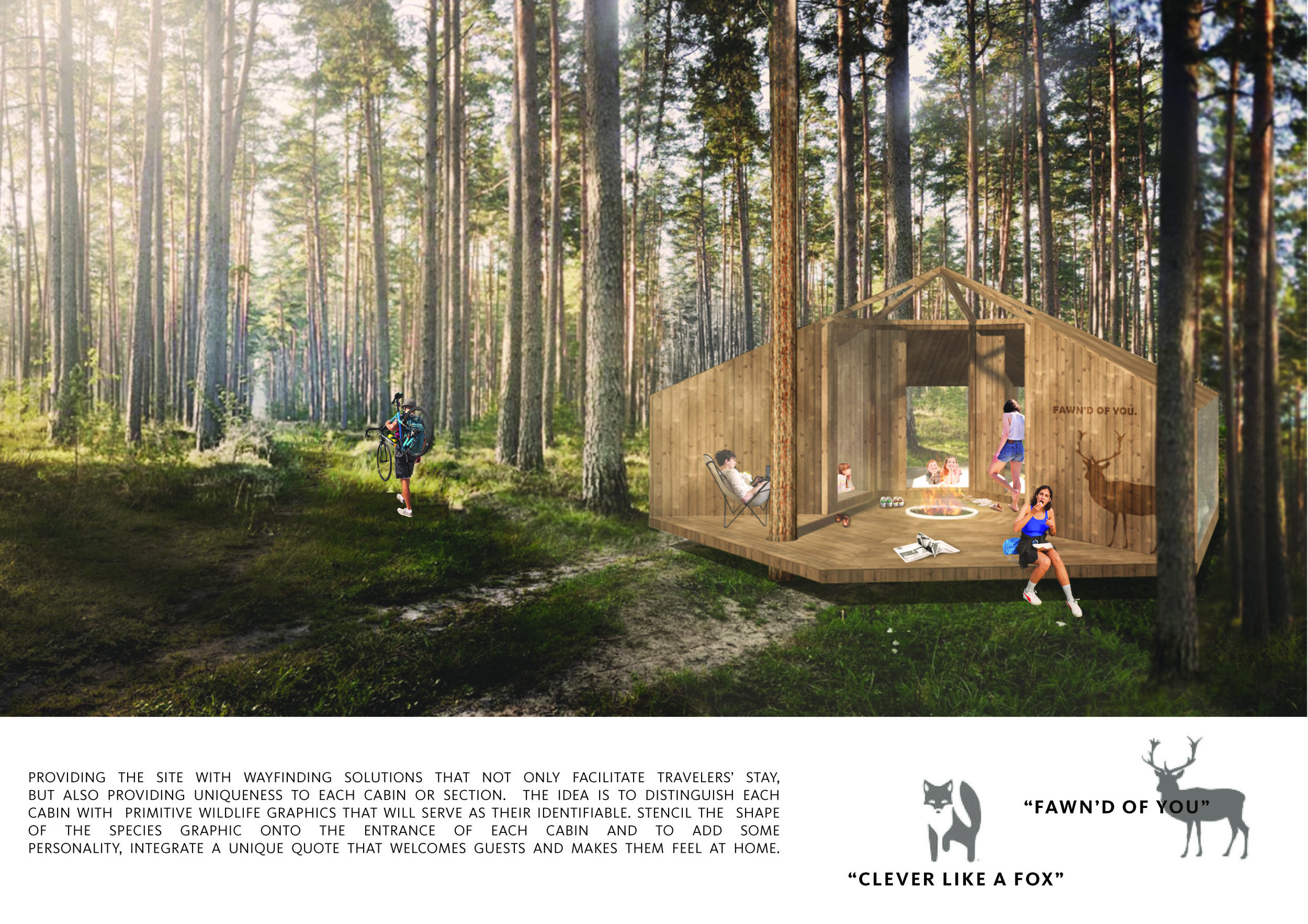Architecture project // Hexagonal Cabins Crafted from Pinewood with ...