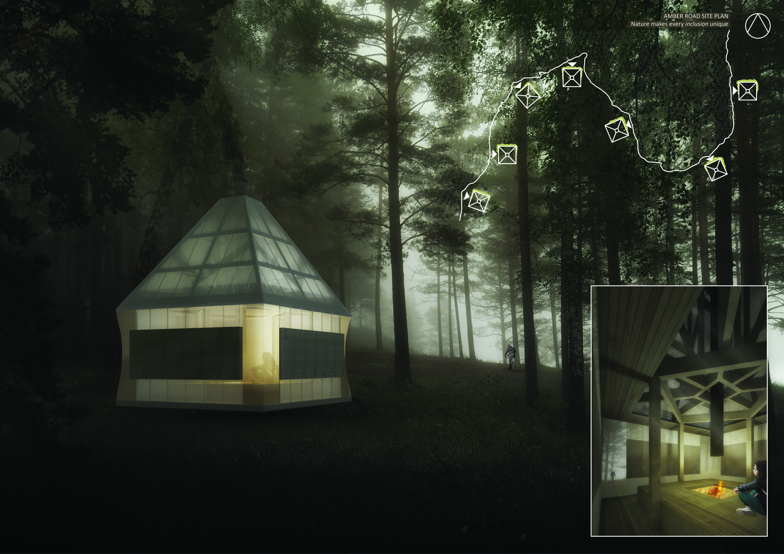 Architecture project // Translucent Plastic Panels and Moss-Covered ...