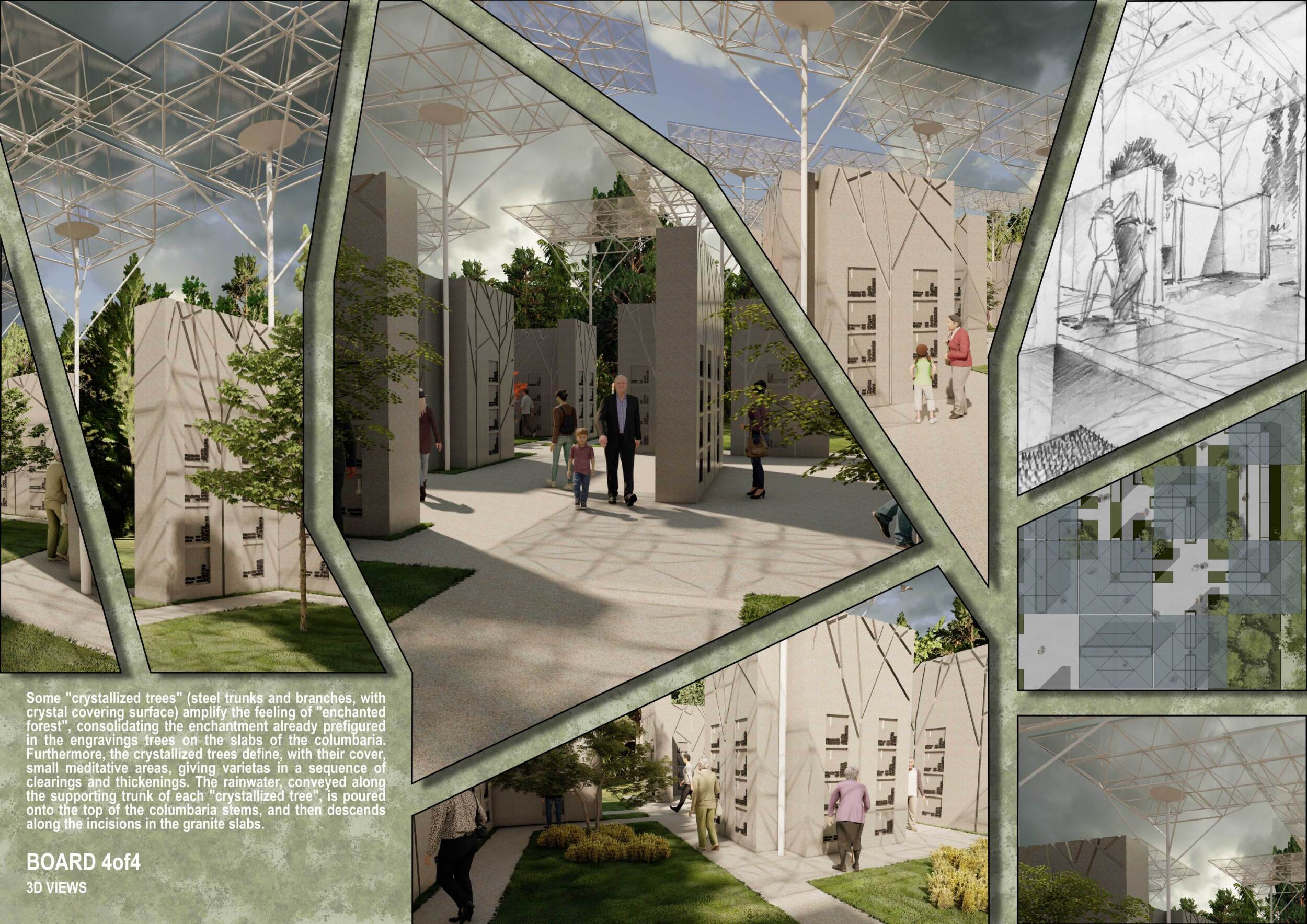 Architecture projects - crystallized trees // Buildner