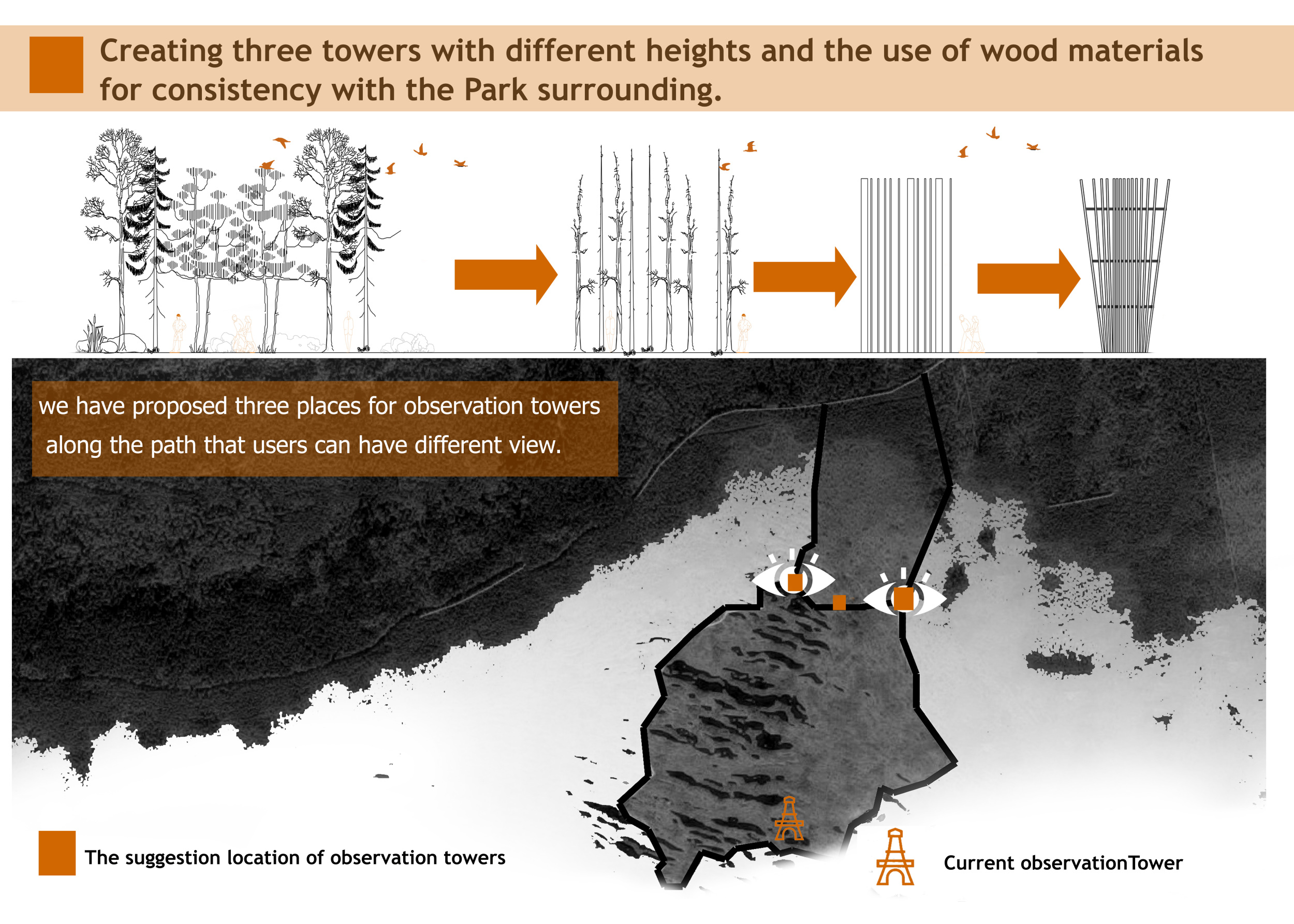 Architecture project // Wooden Observation Tower Featuring Mirrored ...