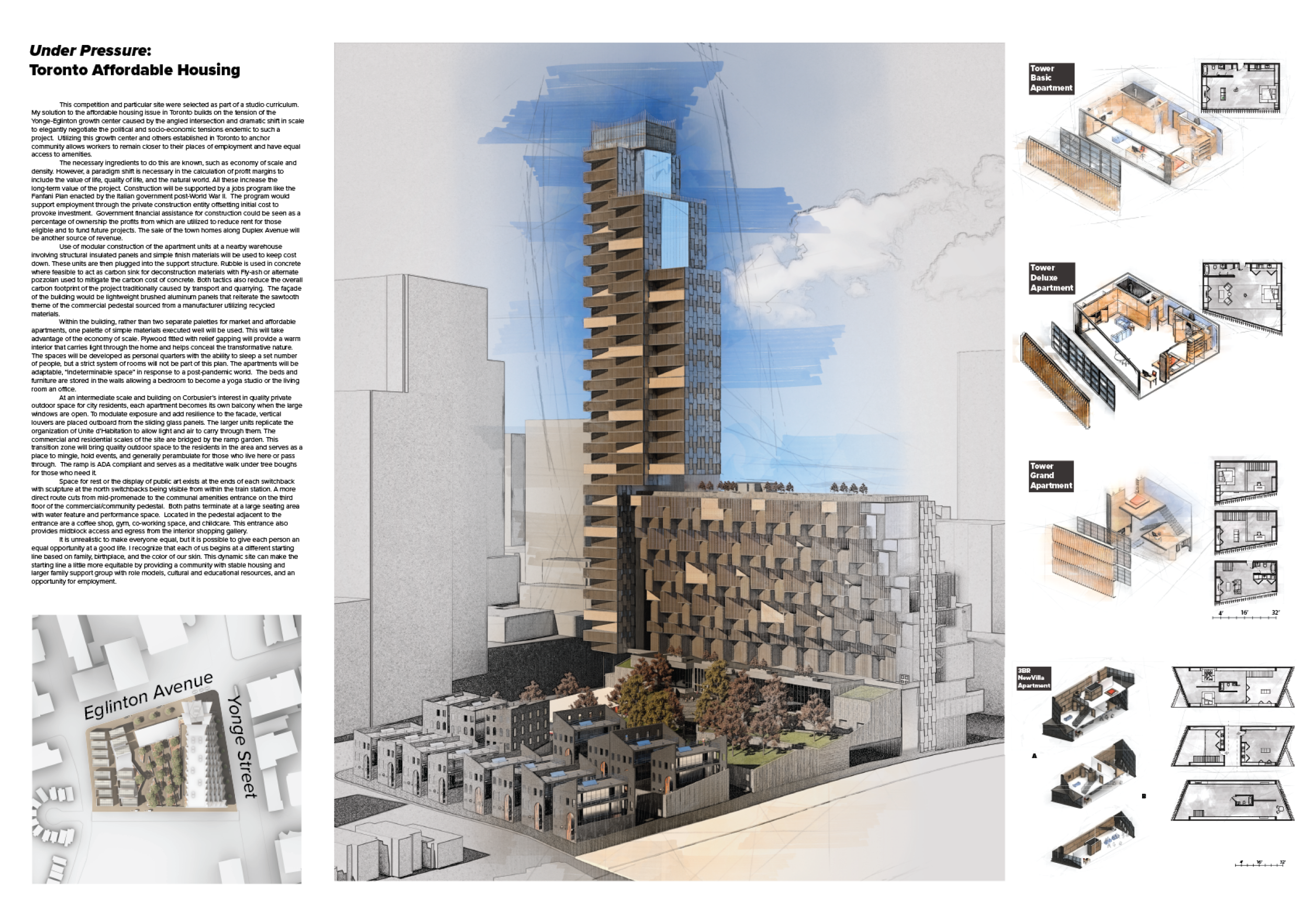 Architecture project // Vertical Louvers and Structural Panels Defining ...