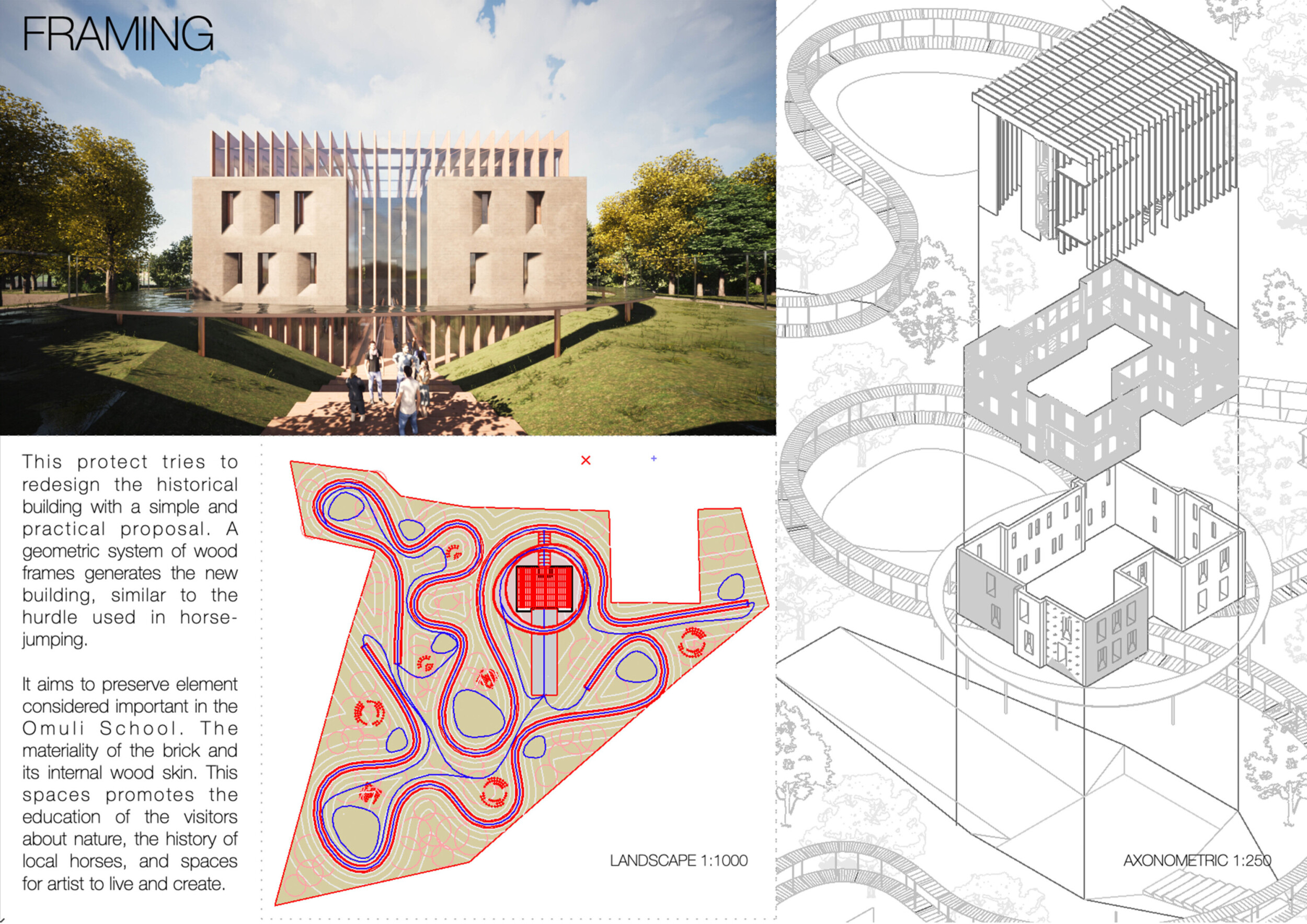 Architecture project // Brick and Wood Framework Enriching Local ...