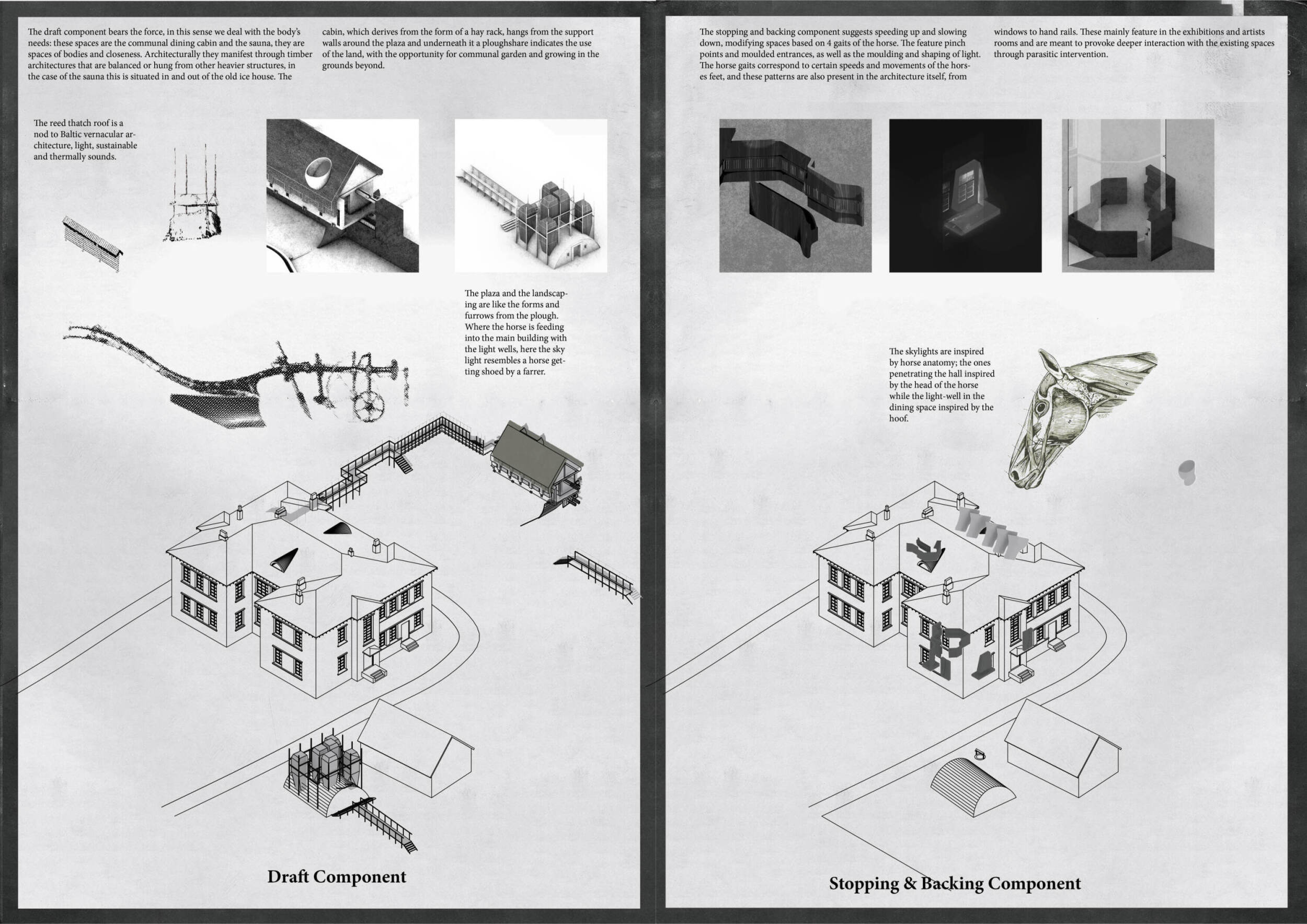 Architecture project // Reed Thatched Community Space with Concrete ...