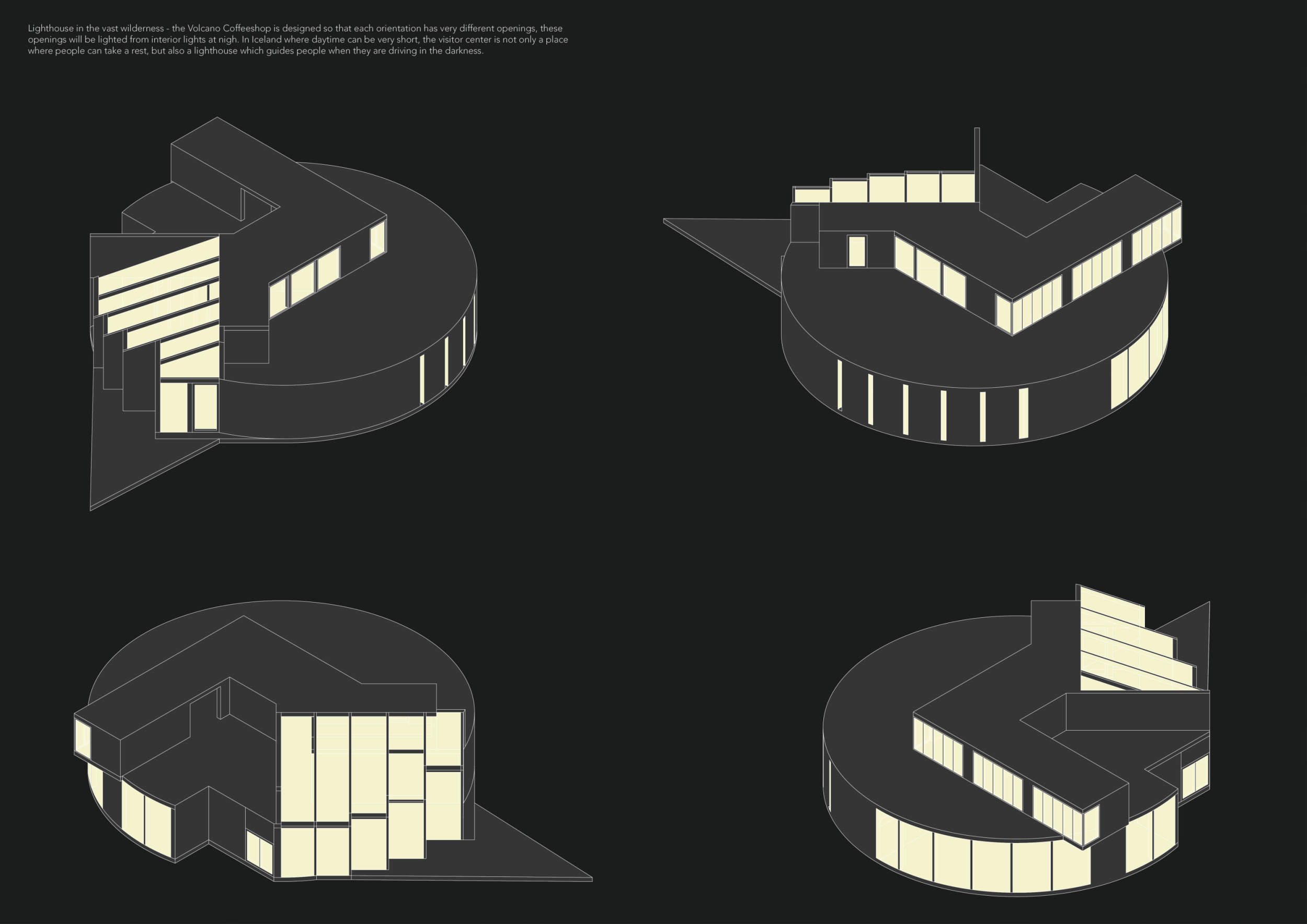 Architecture project // Geometric Light and Circular Form in a Remote ...