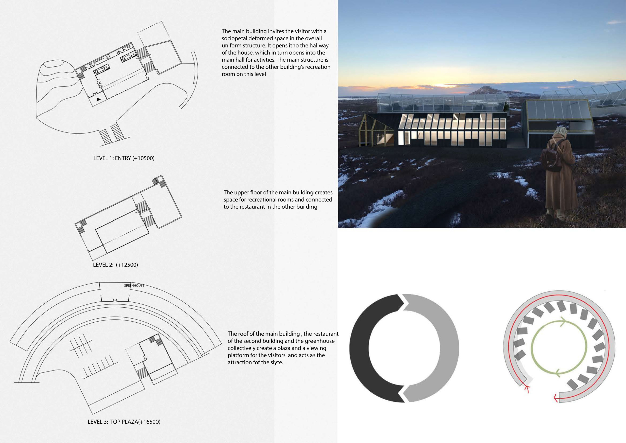 Architecture project // Elevated Community Spaces with Multi-Level ...