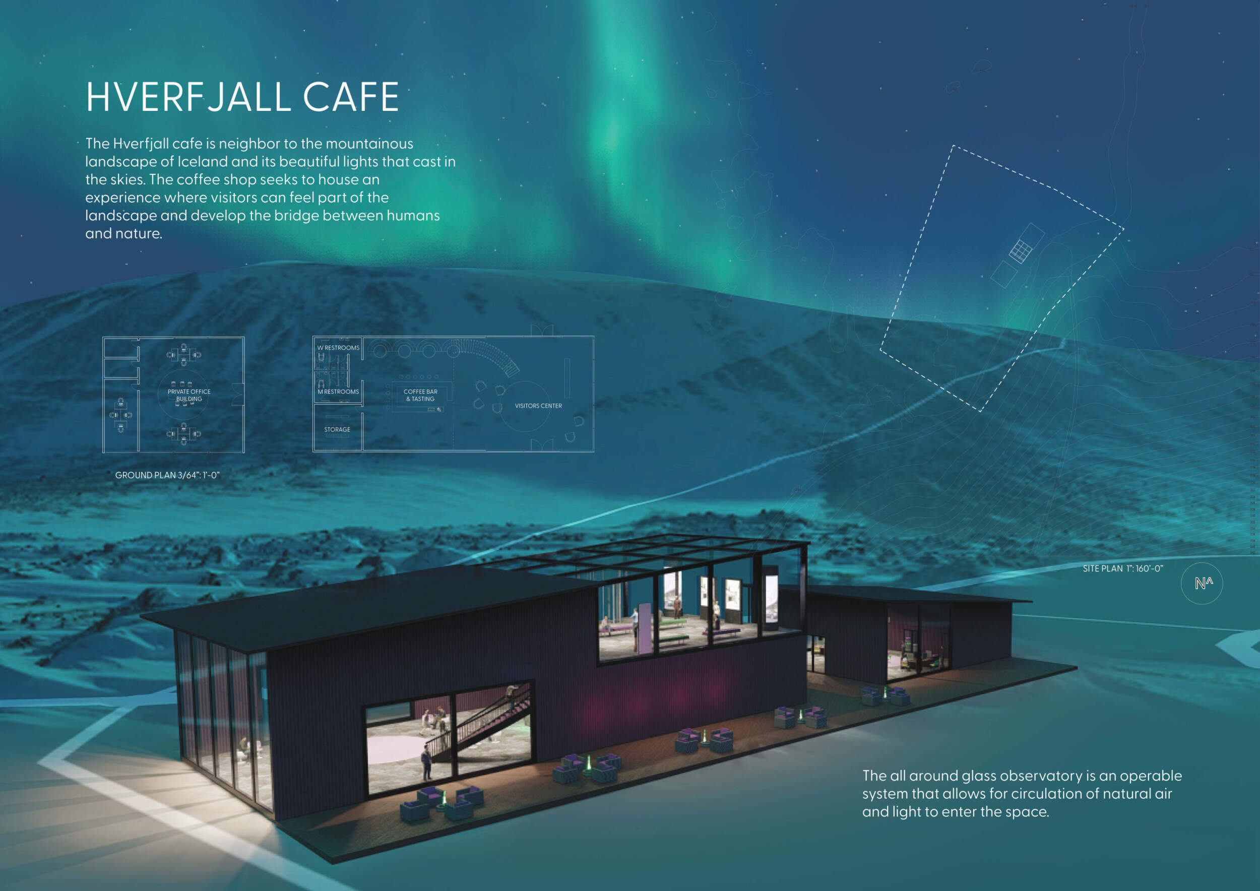 Architecture project // Glass Observatory with Thermal Wood and Exposed ...