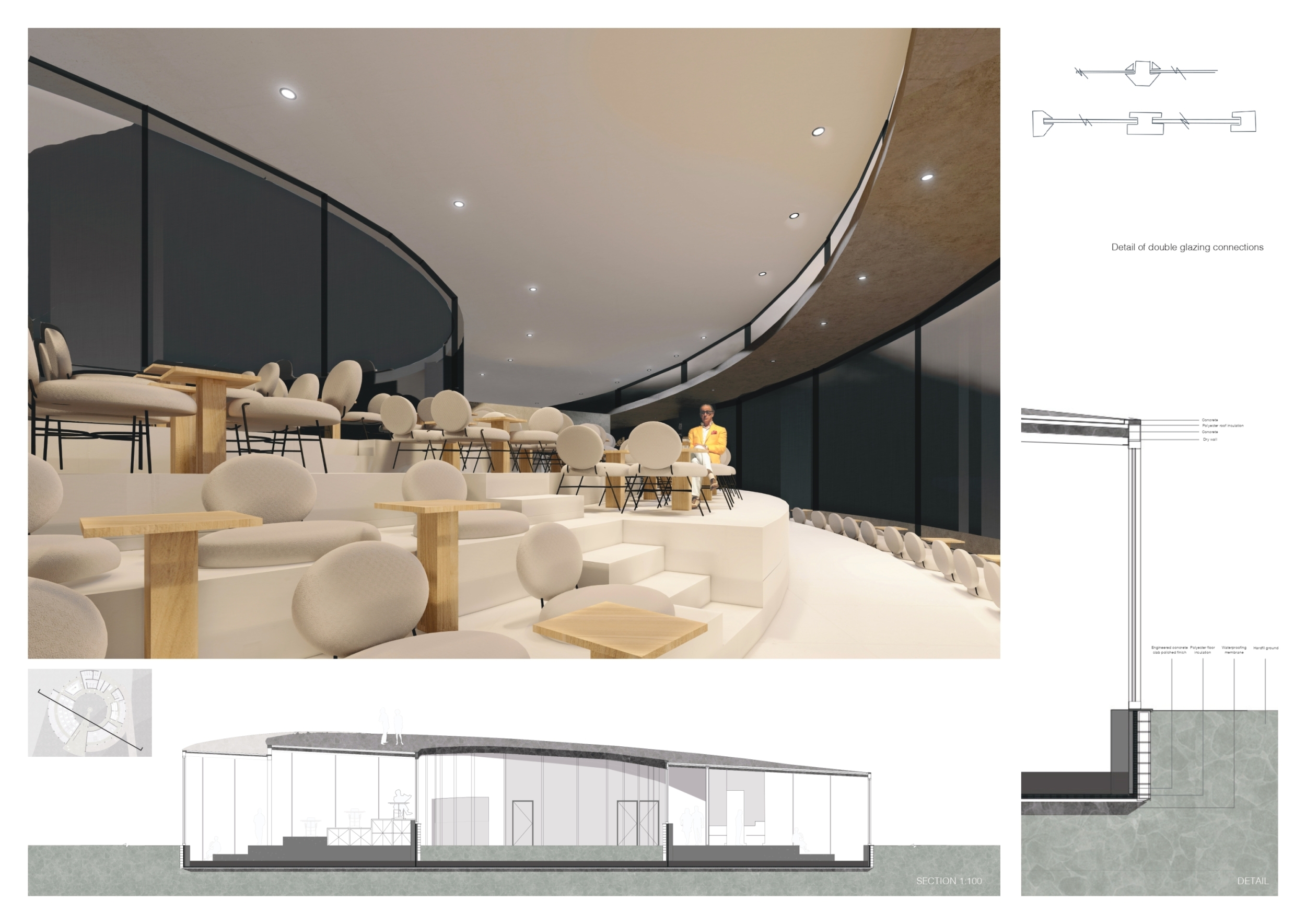 Architecture project // Panoramic Views Framed by Concrete and Glazing ...