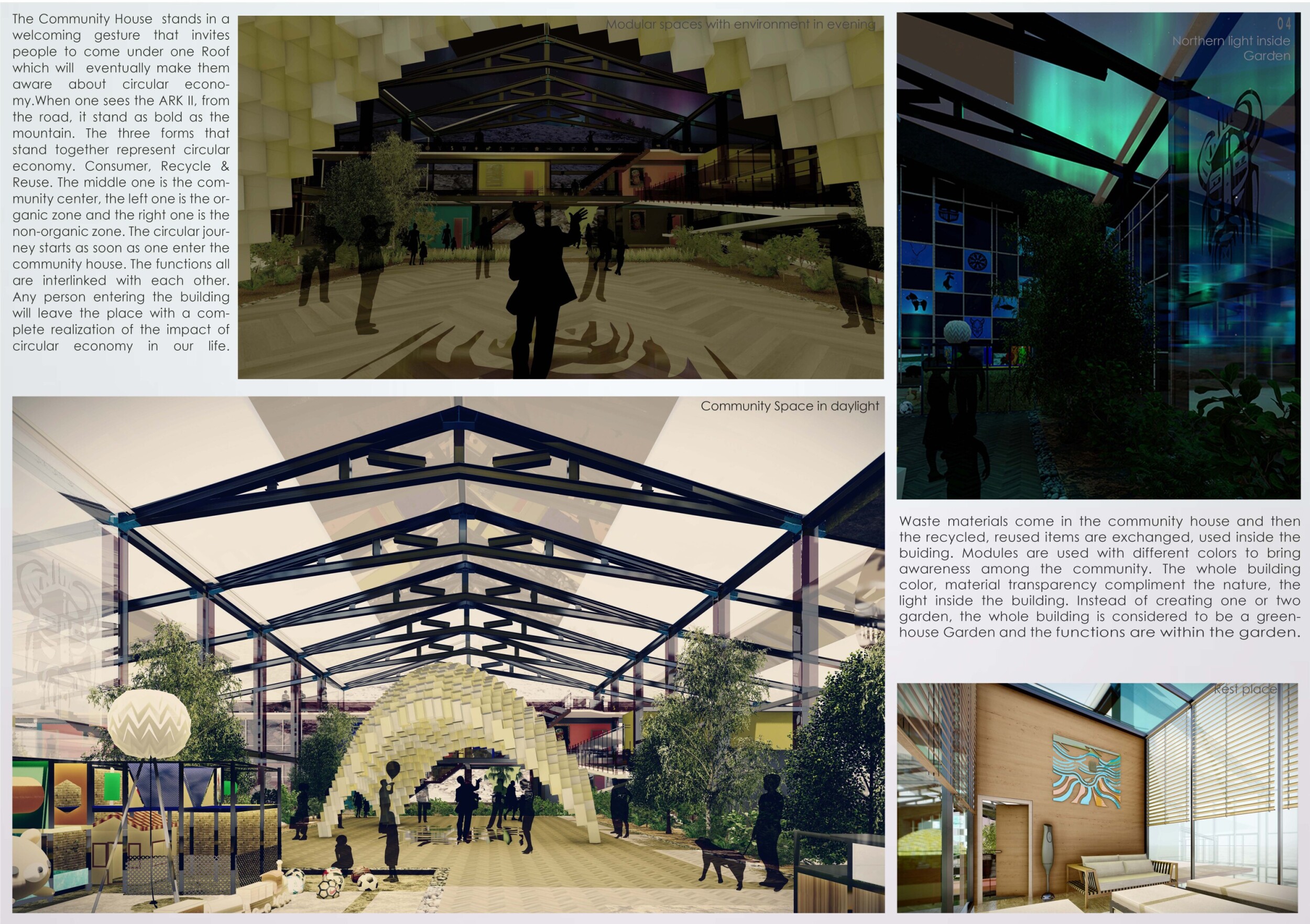 Architecture project // Community Space with Green Buffers and Solar ...