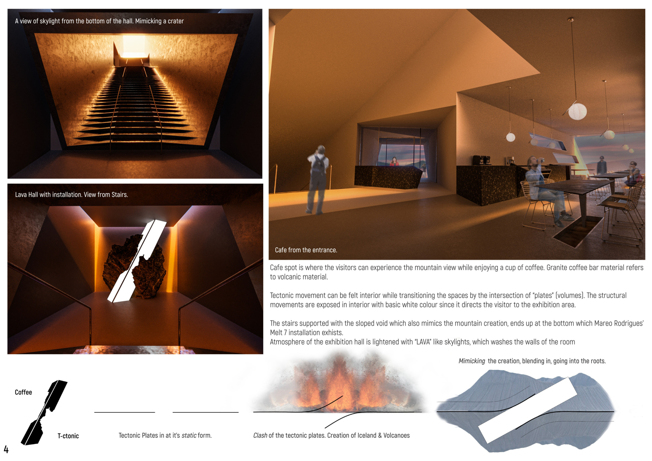 Architecture project // Tectonic Granite and Timber Structure ...