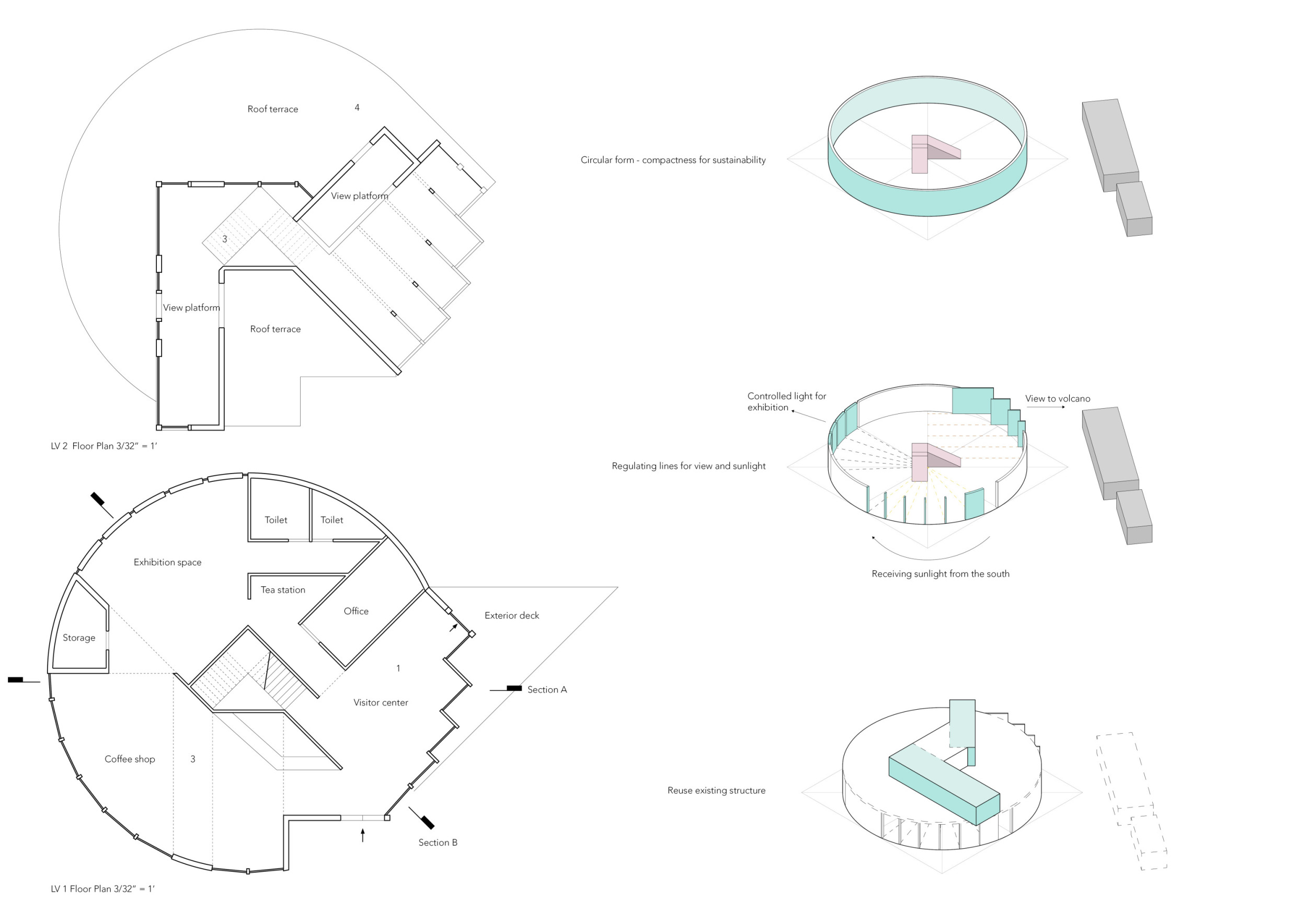 Architecture project // Geometric Light and Circular Form in a Remote ...
