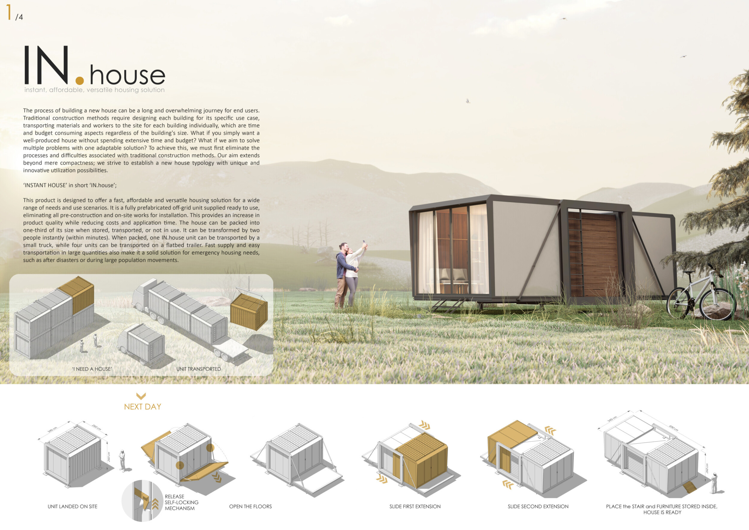 Architecture project // Modular Living with Steel Frame and Eco ...